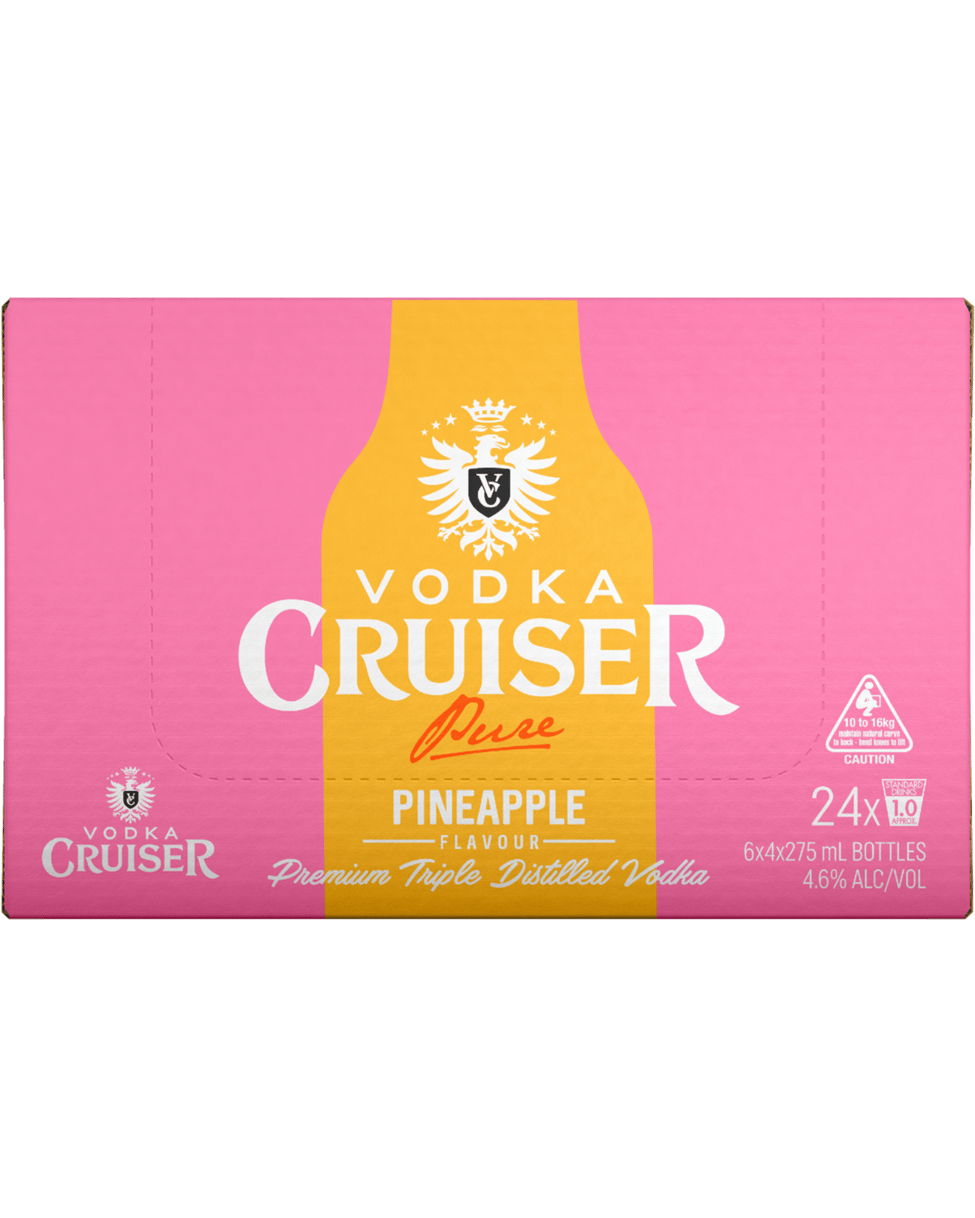 Buy Vodka Cruiser Pure Pineapple Bottles 275ml Online @Lowest Price