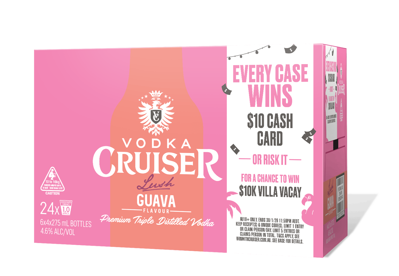 Buy Vodka Cruiser Lush Guava Bottles 275ml Online @Lowest Price