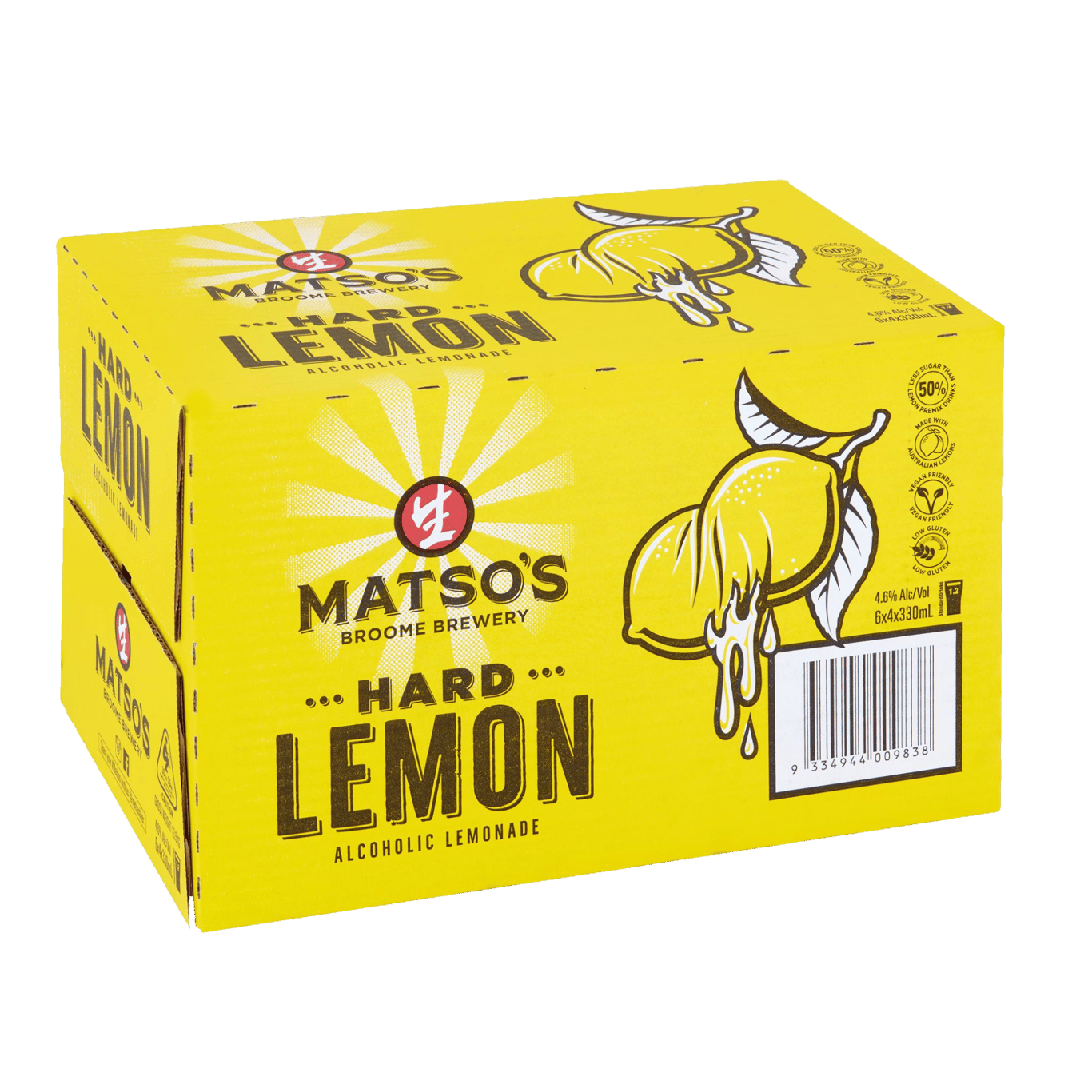 Buy Matso's Hard Lemon Alcoholic Lemonade Bottles 330ml Online @Lowest ...