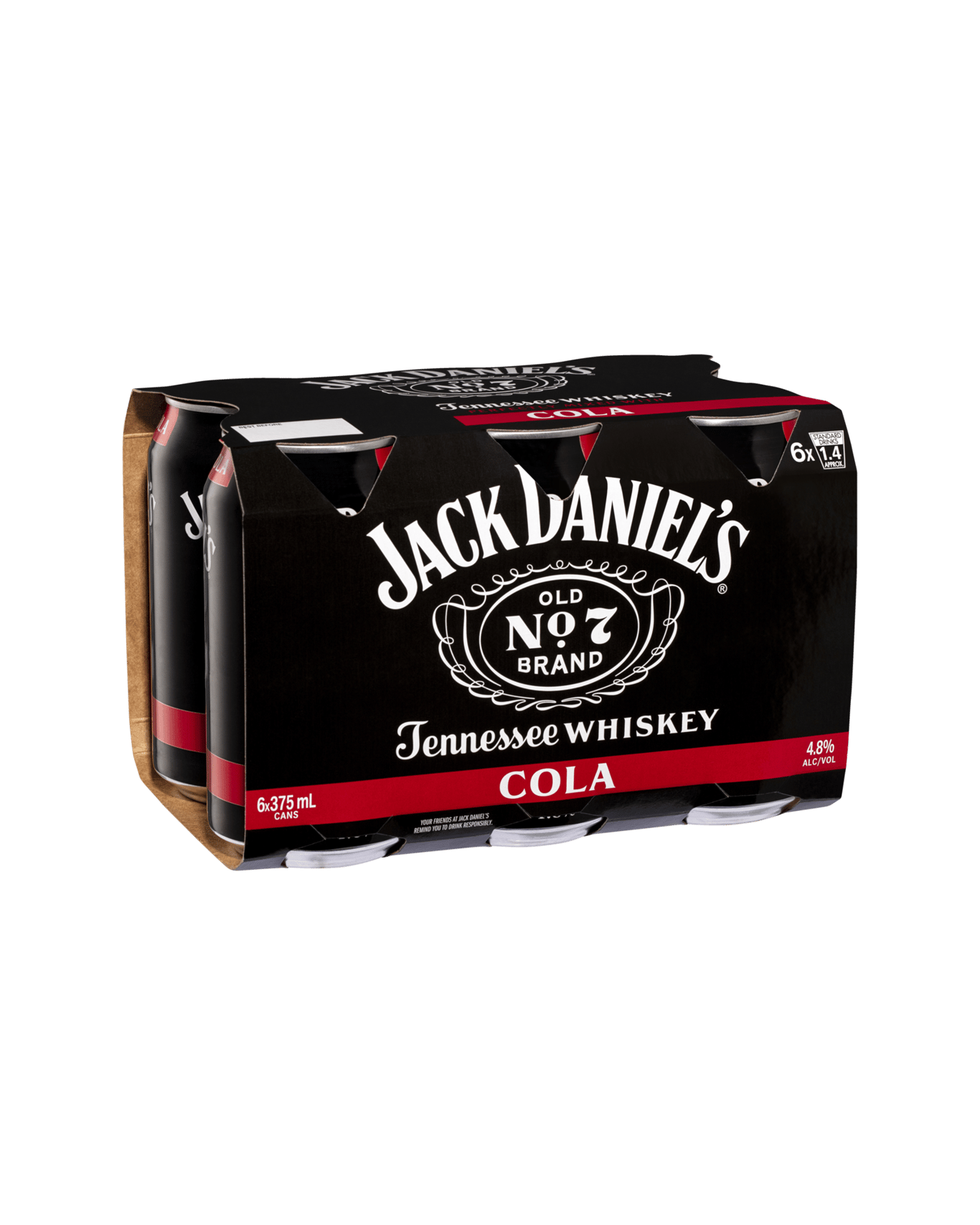 Buy Jack Daniel's Tennessee Whiskey & Cola Cans 375ml Online @Lowest Price
