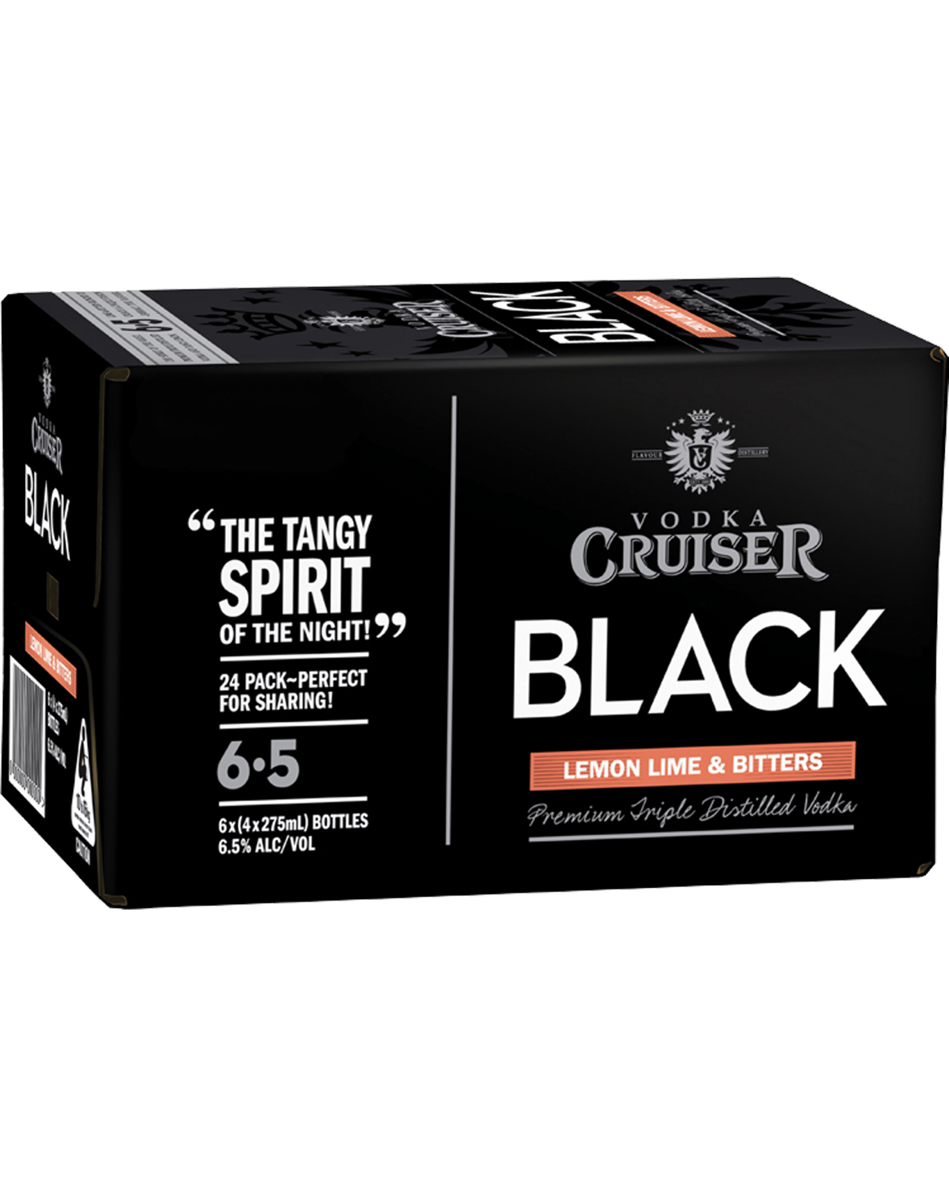 Buy Vodka Cruiser Black Lemon Lime & Bitters Bottles 275ml Online (Low ...