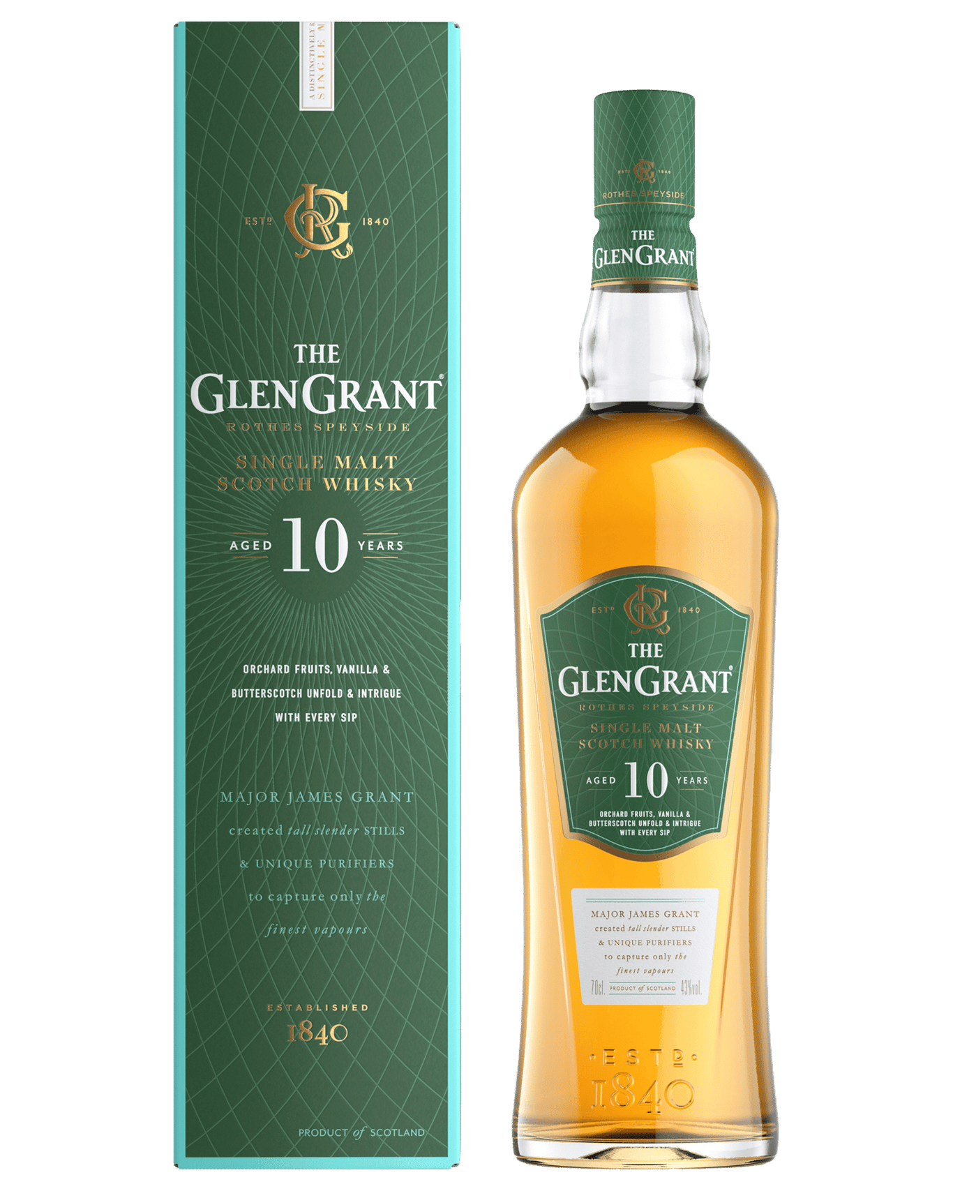 Buy The Glen Grant 10 Year Old Single Malt Scotch Whisky 700ml Online ...
