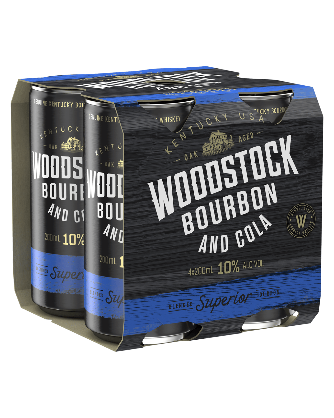 Buy Woodstock Bourbon And Cola 10% Cans 200ml Online @Lowest Price