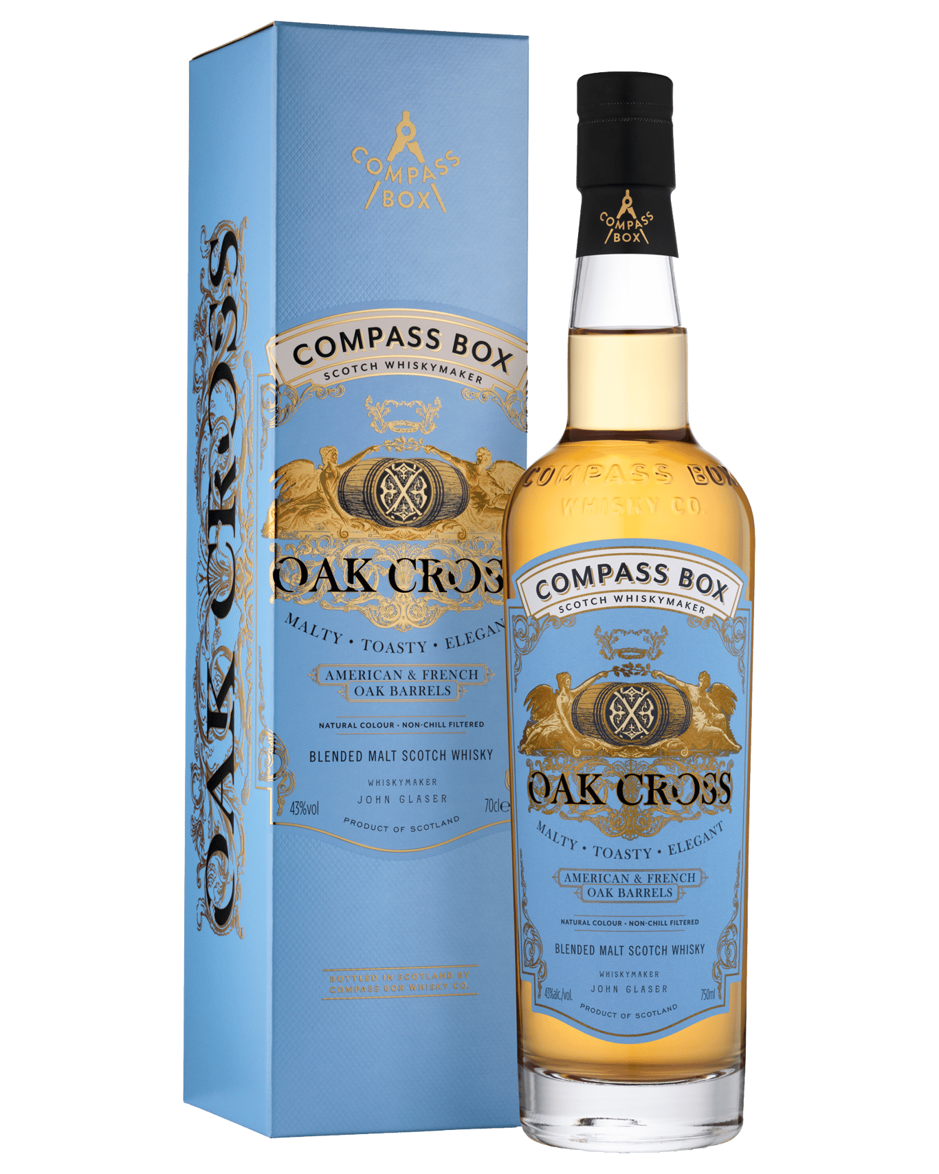 Buy Compass Box Oak Cross Blended Malt Scotch Whisky 700ml Online ...