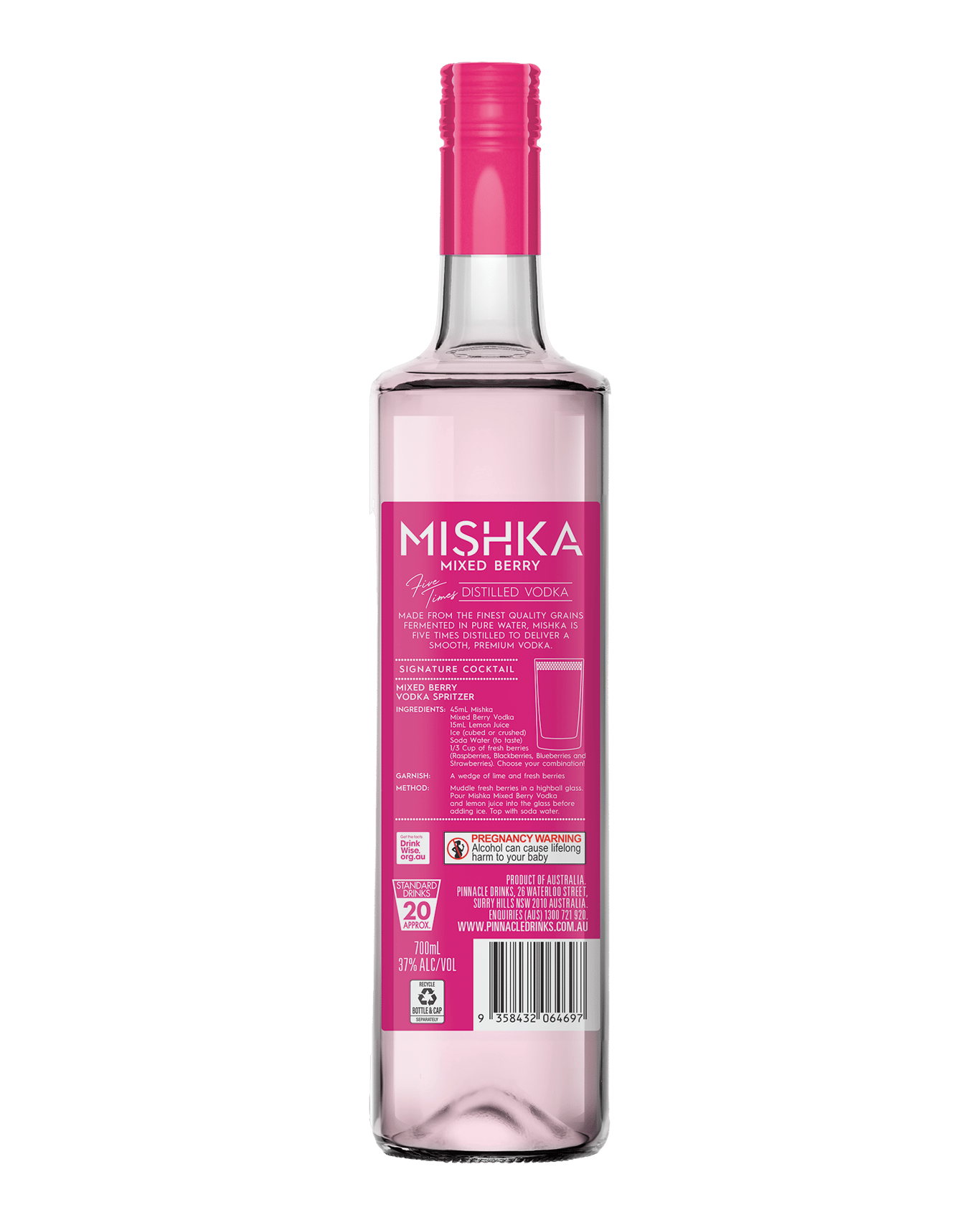 Buy Mishka Mixed Berry Vodka 700ml Online @Lowest Price