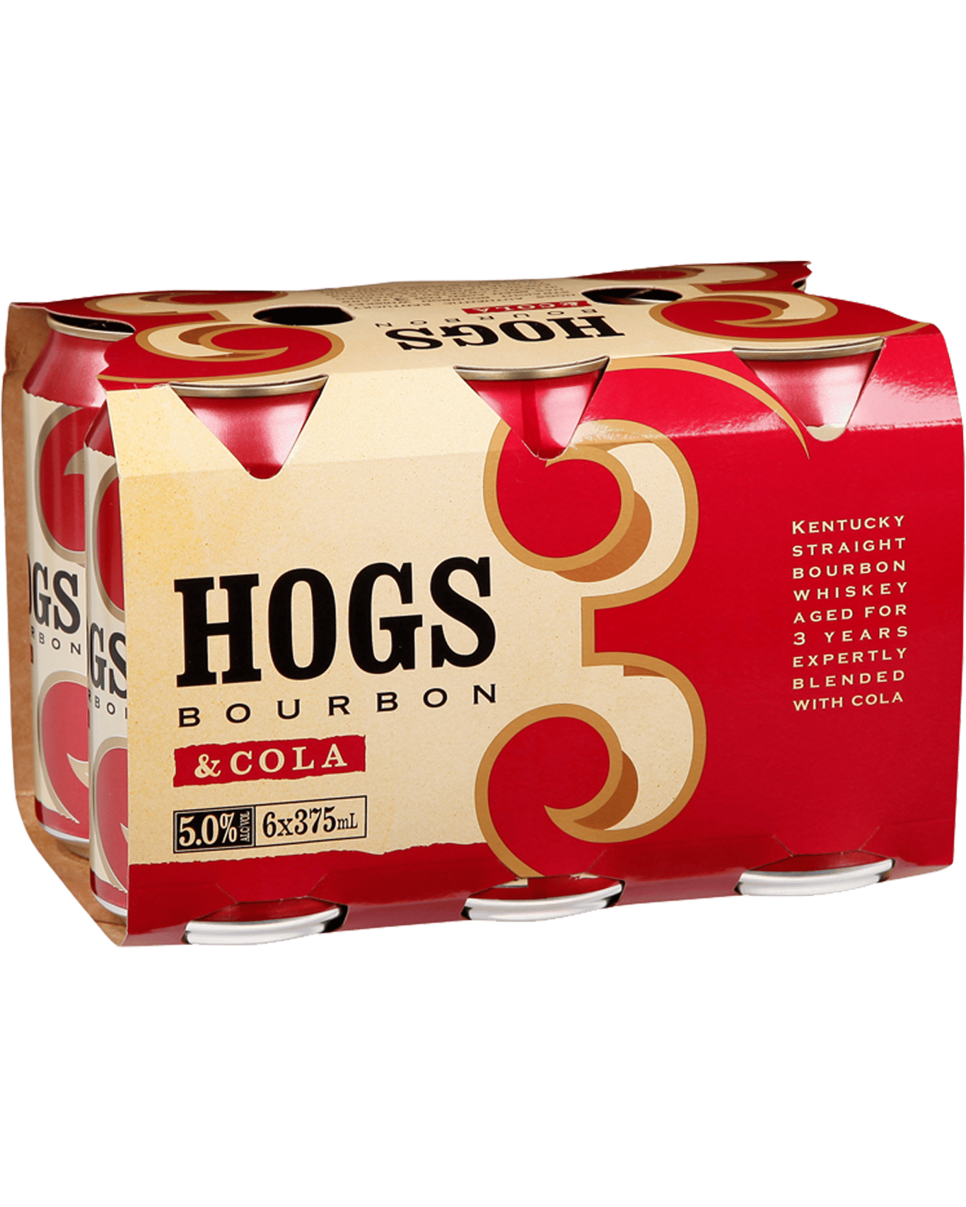 Buy Hogs 3 Bourbon & Cola Cans 375ml Online @Lowest Price