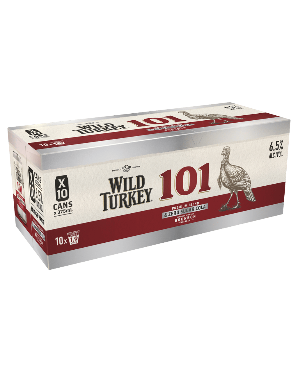Buy Wild Turkey 101 Bourbon & Zero Cola Cans 10x375ml Online @Lowest Price