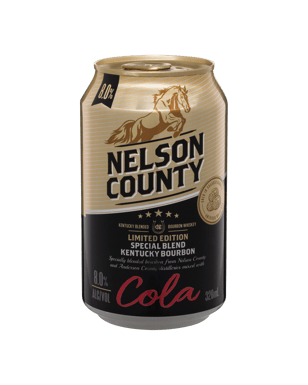Buy Nelson County Bourbon & Cola 8% Cans 10 Pack 320ml Online @Lowest Price