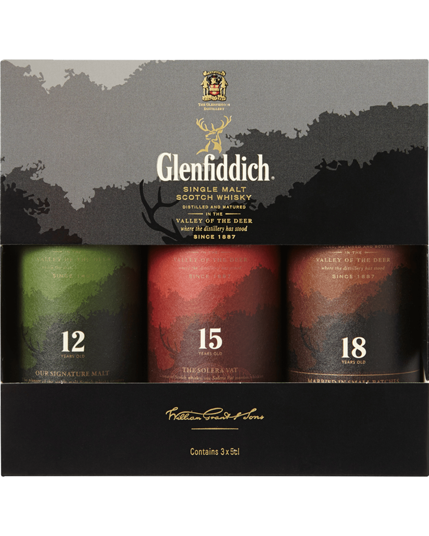 Buy Glenfiddich Scotch Whisky Mini Gift Pack 50ml Online @Lowest Price