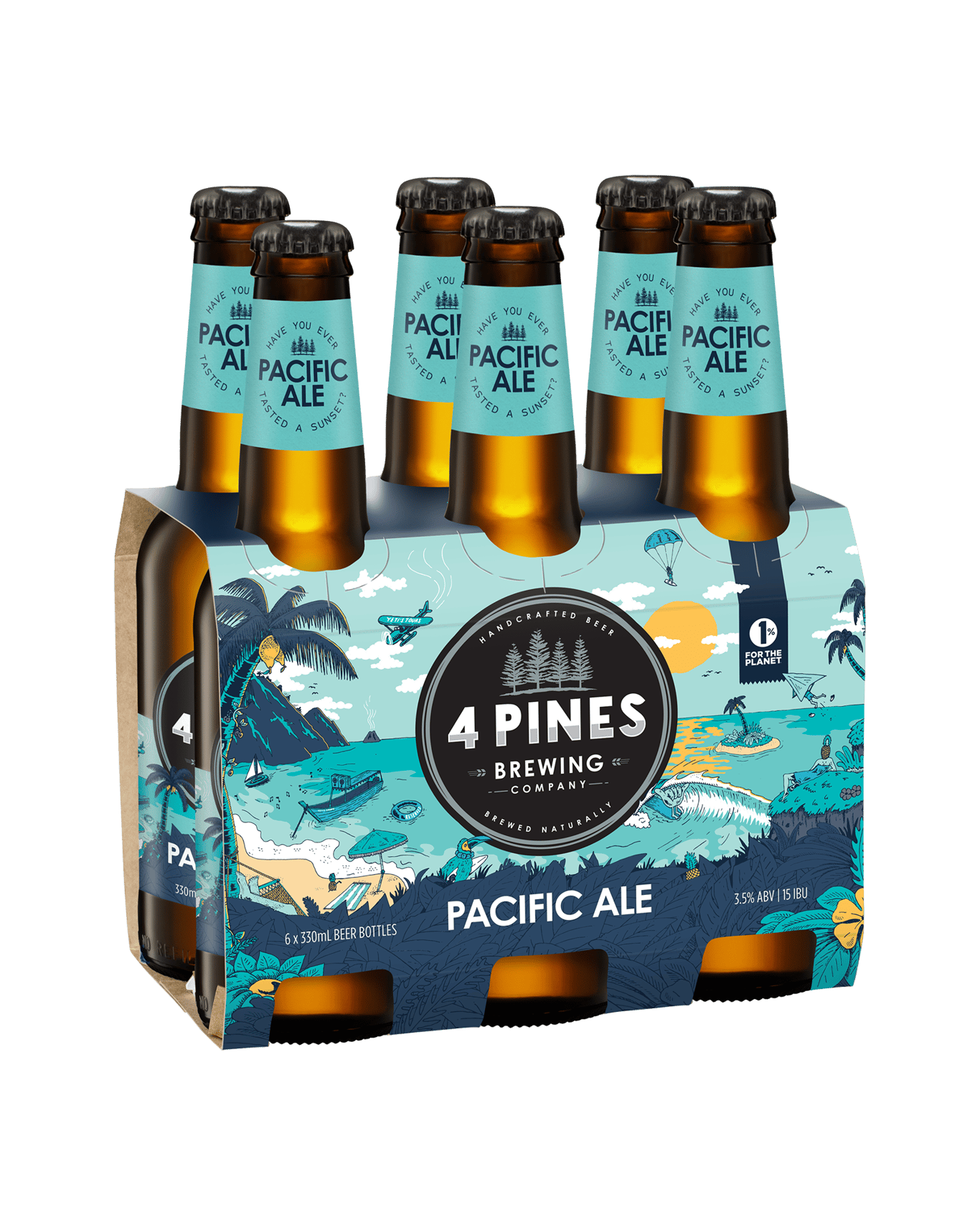 Buy 4 Pines Pacific Ale Bottles 330ml Online @Lowest Price