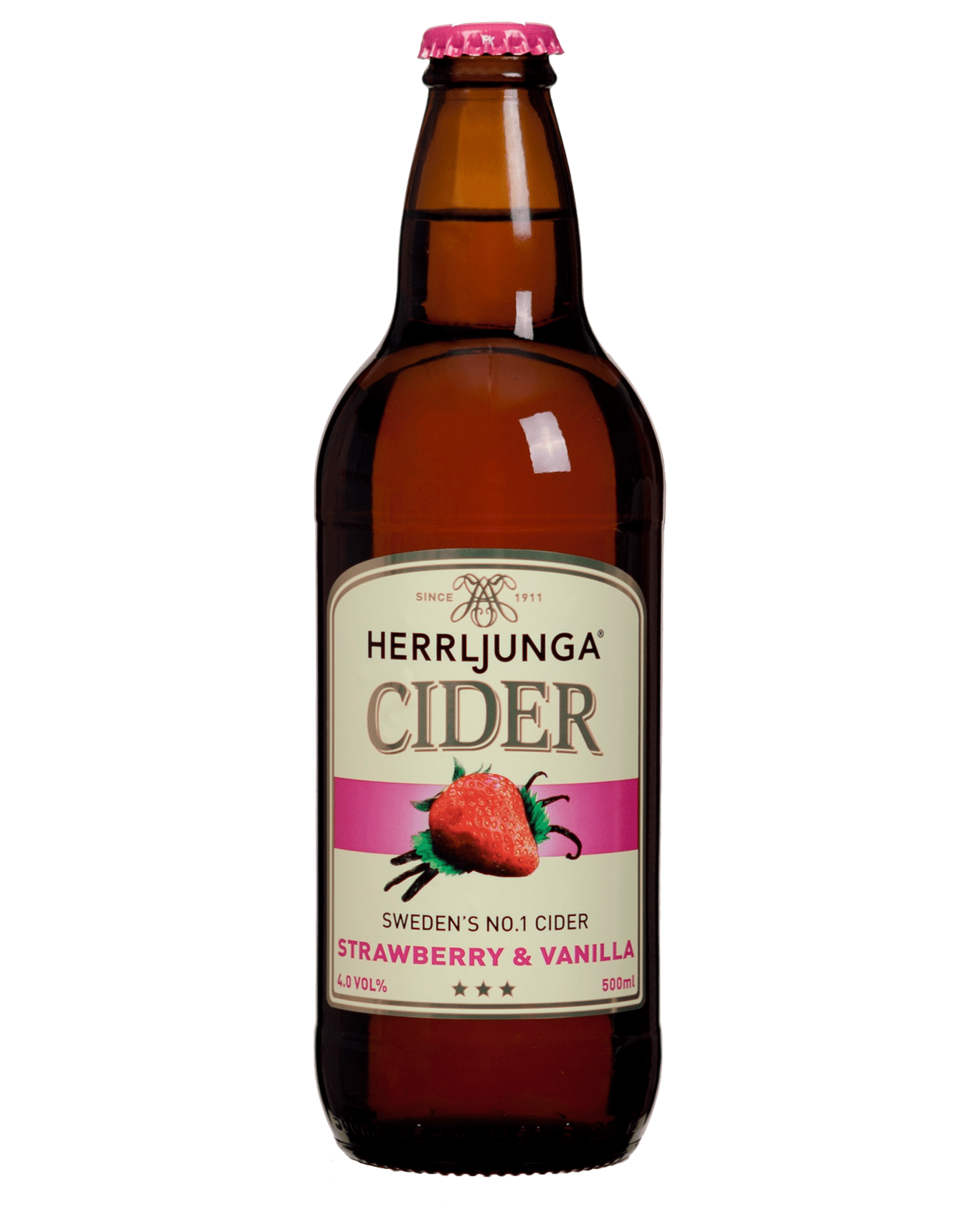 Buy Herrljunga Strawberry & Vanilla Cider 500ml Online @Lowest Price