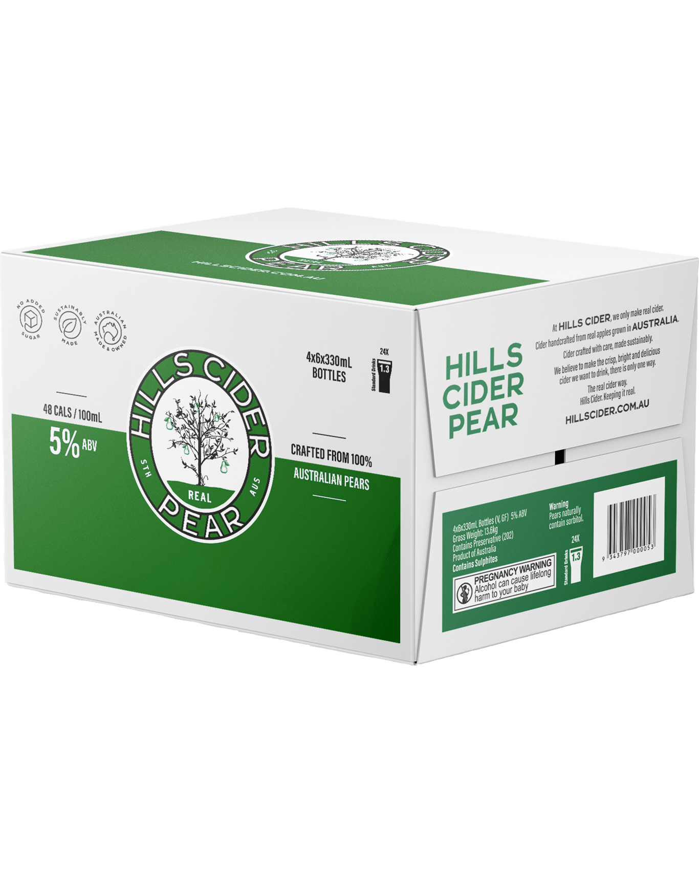 Buy The Hills Cider Company Pear Cider Bottles 330ml Online @Lowest Price