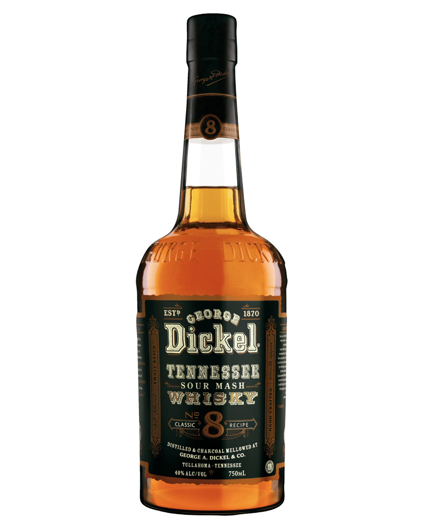 Buy George Dickel Old No. 8 Tennessee Whisky 750ml Online @Lowest Price