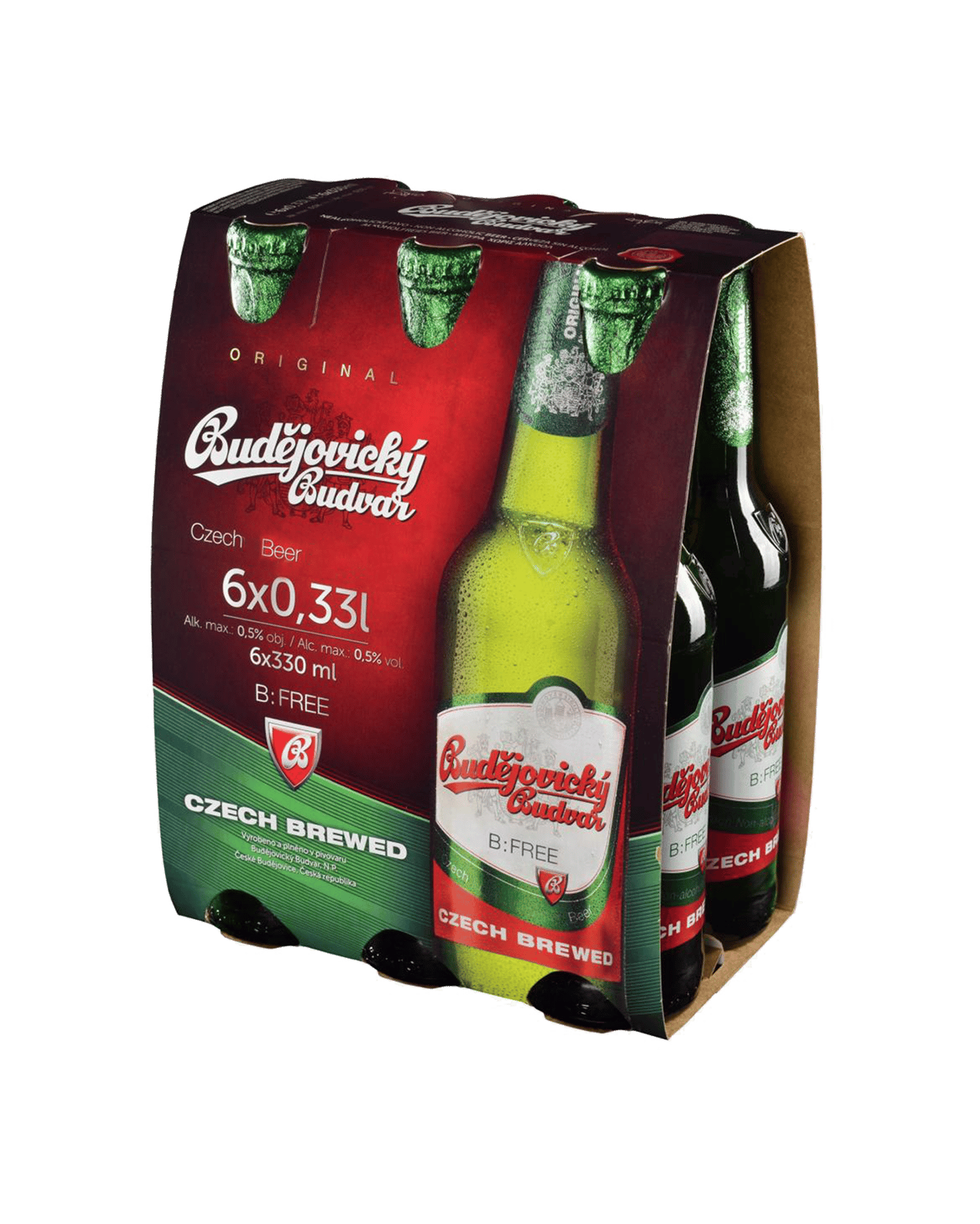 Buy Budvar Czech 0.5% Low Alc Beer 330ml Online @Lowest Price