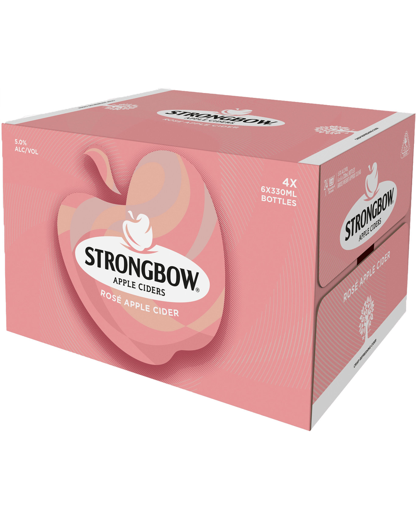Buy Strongbow Blossom Rosé Sparkling Apple Cider Bottles 330ml Online ...