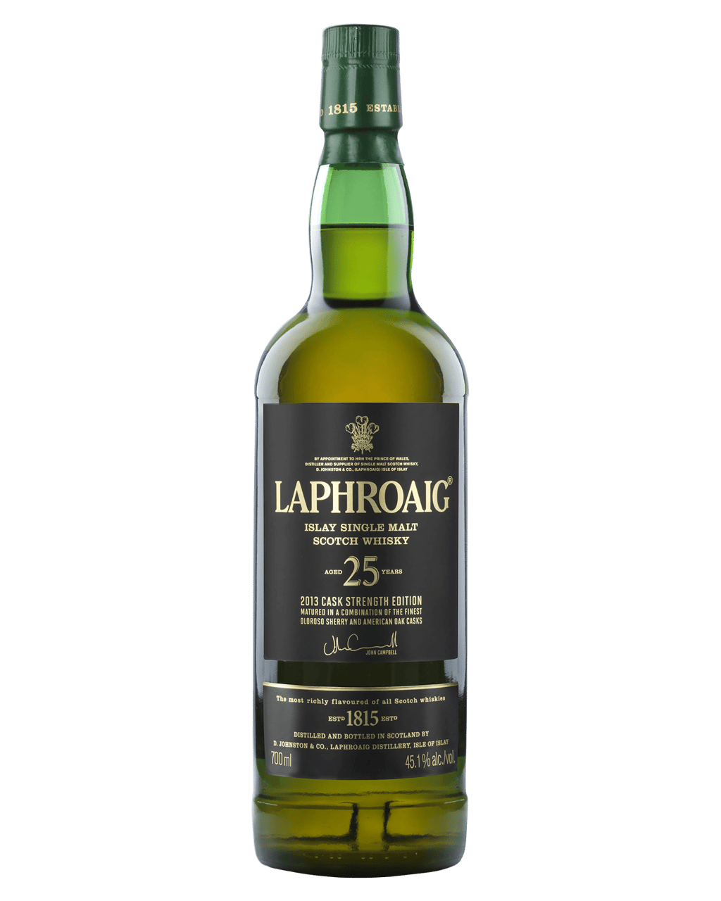 Buy Laphroaig 25 Year Old Scotch Whisky 2013 Edition 700ml Online ...