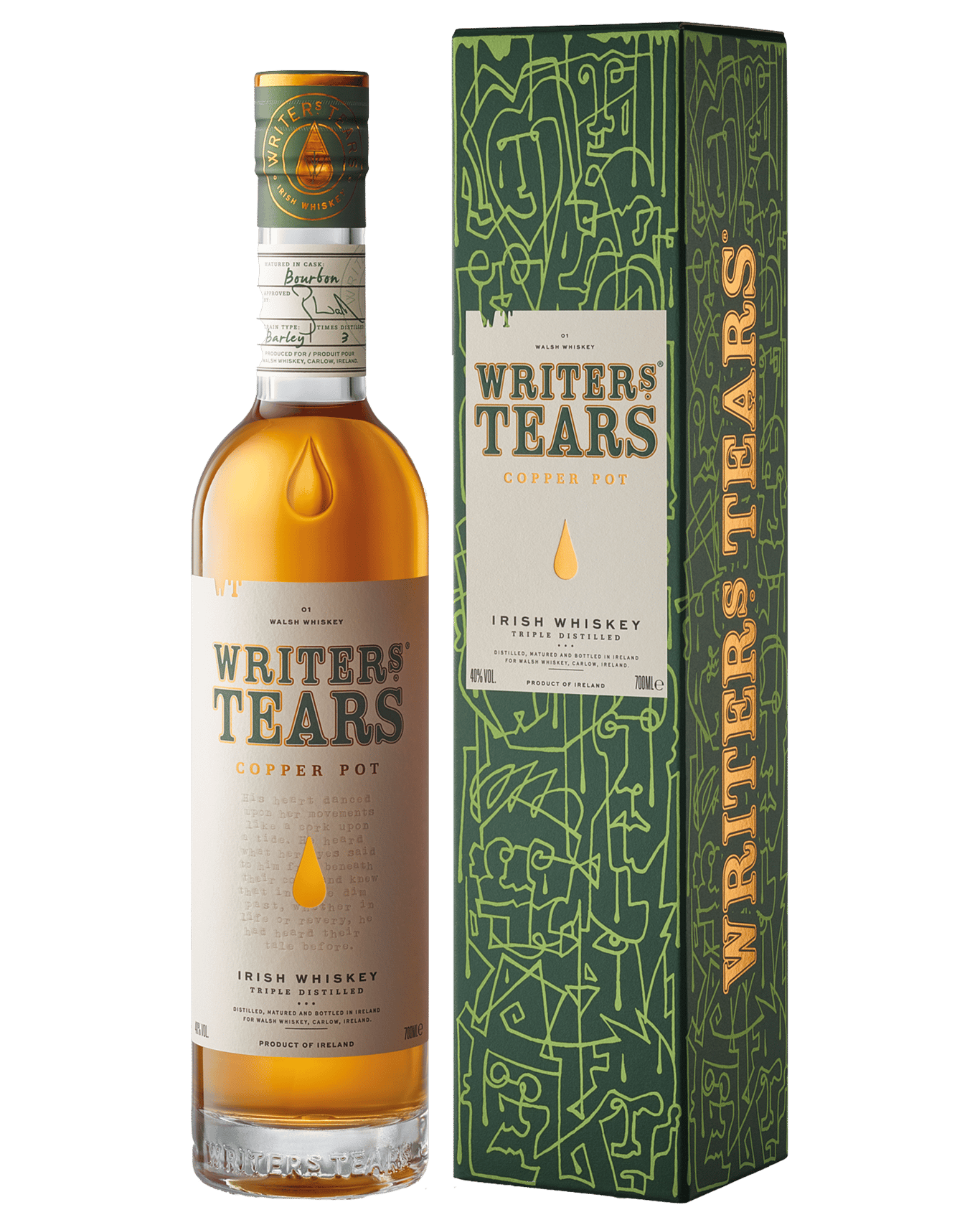 Buy Writers Tears Copper Pot Irish Whiskey 700ml Online @Lowest Price