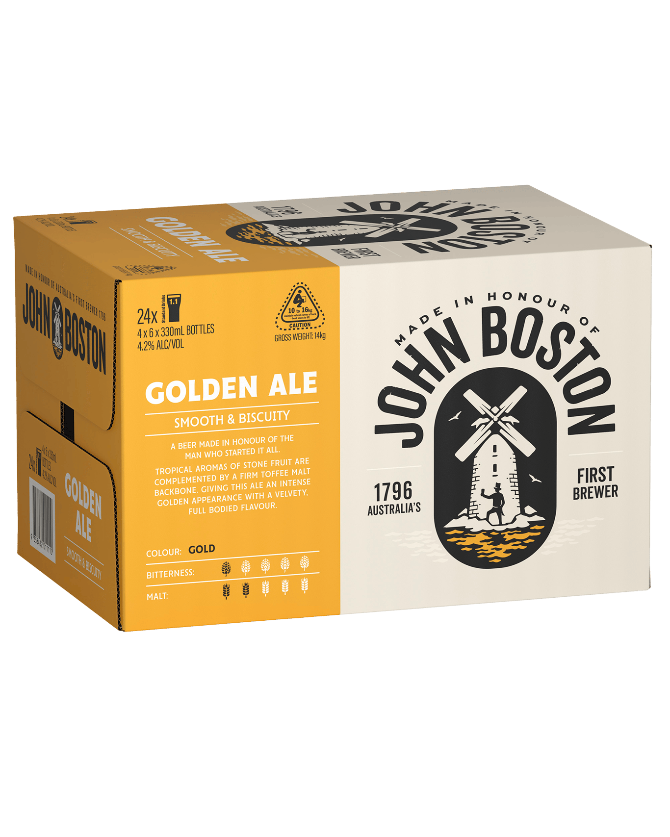 Buy John Boston Golden Ale 330ml Online @Lowest Price