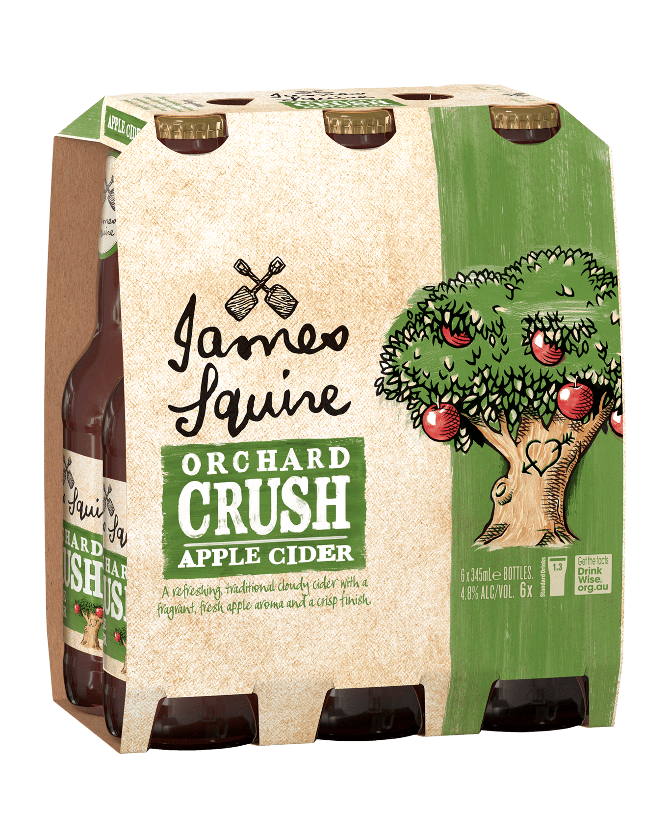 Buy James Squire Orchard Crush Apple Cider Bottles 345ml Online @Lowest ...
