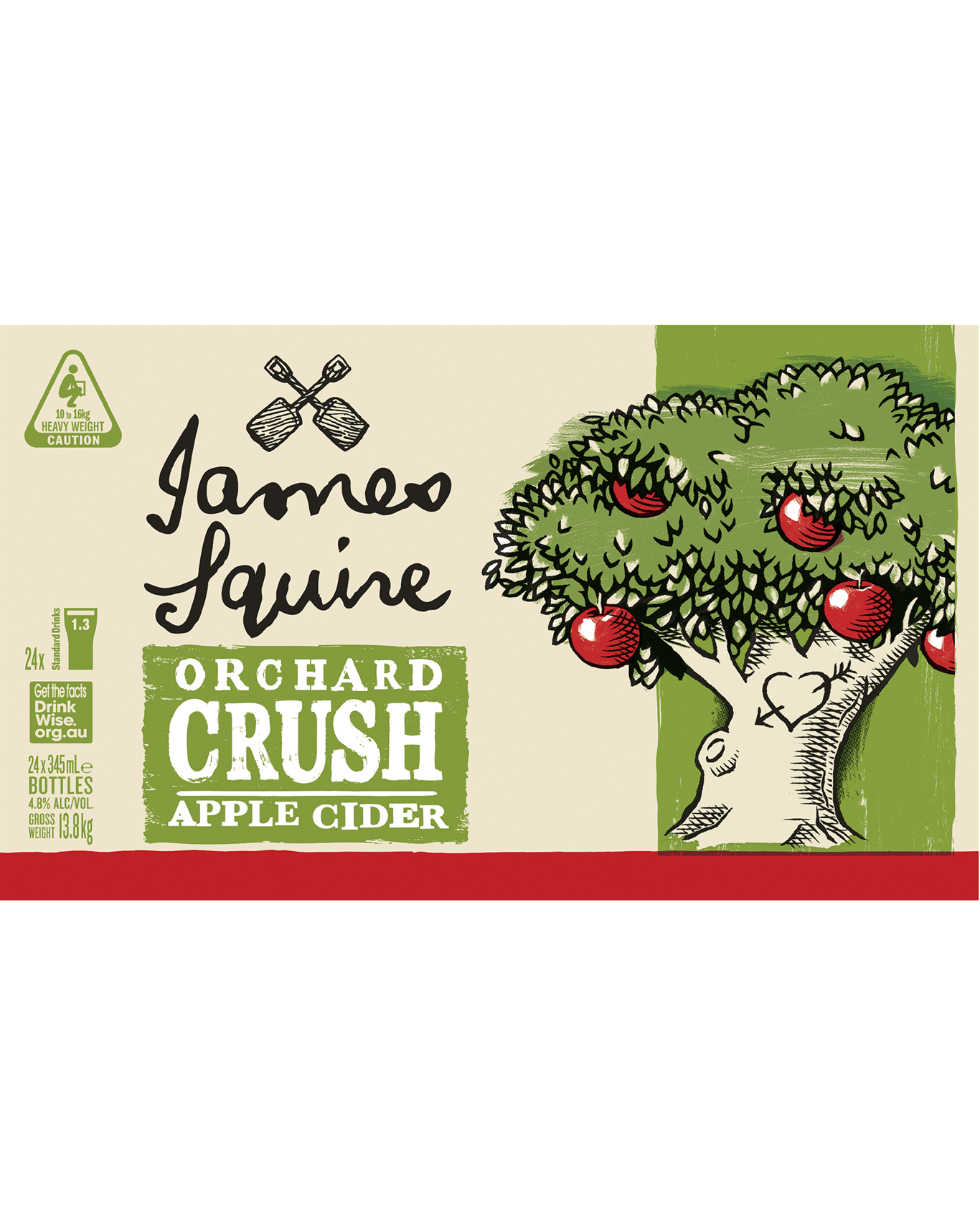 Buy James Squire Orchard Crush Apple Cider Bottles 345ml Online @Lowest ...