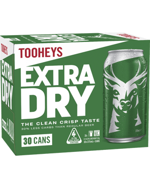 Buy Tooheys Tooheys Extra Dry Cans 30 Block 375ml Online (Low Prices ...
