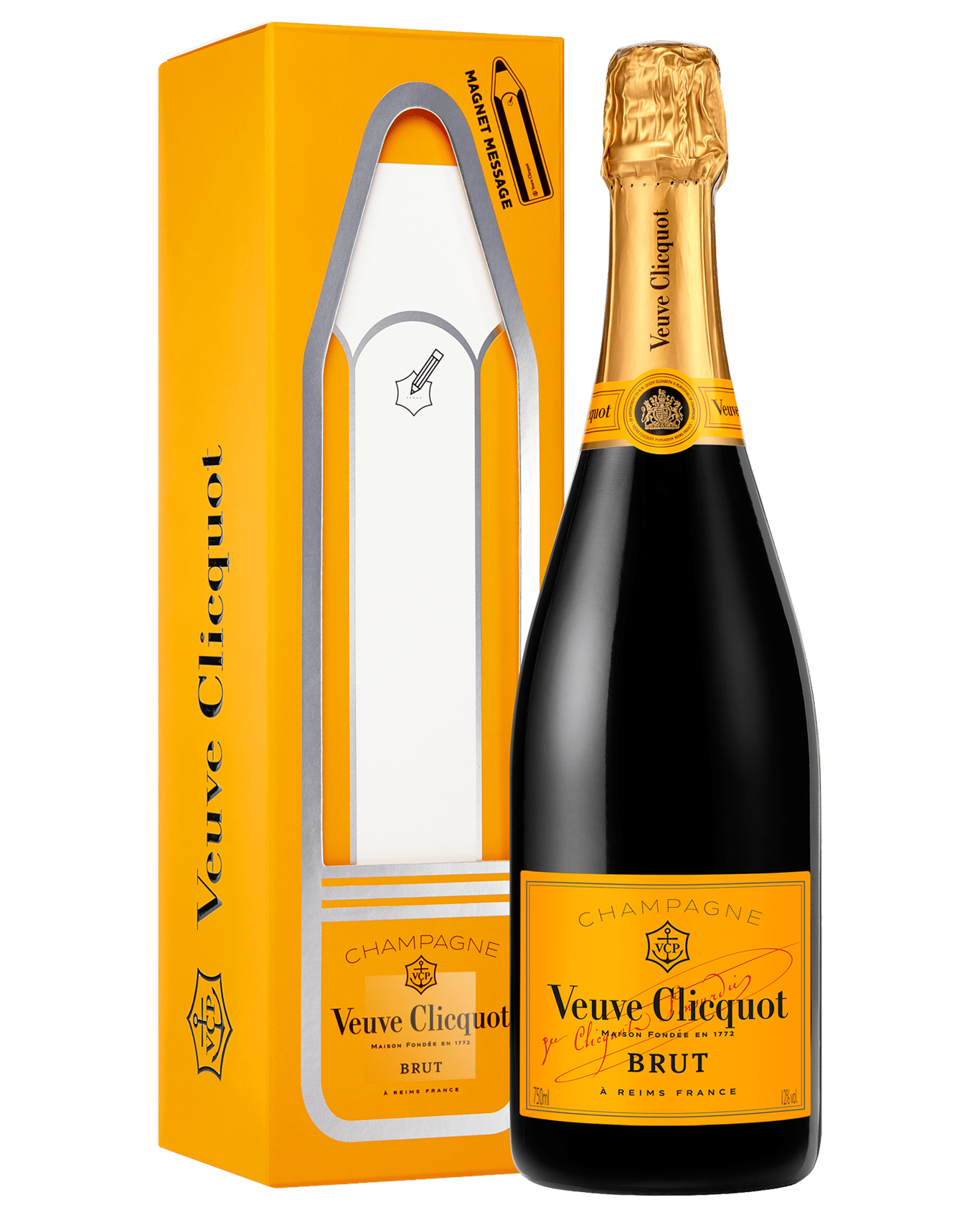 Buy Veuve Clicquot Brut Yellow Label Magnet Message Champagne Online ...