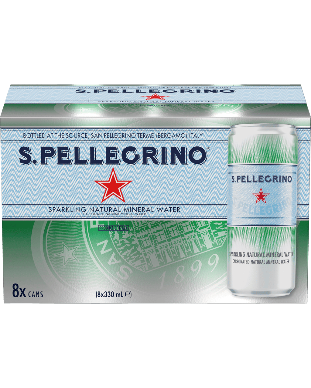 Buy Sanpellegrino Sparkling Mineral Water 330ml Cans Online @Lowest Price