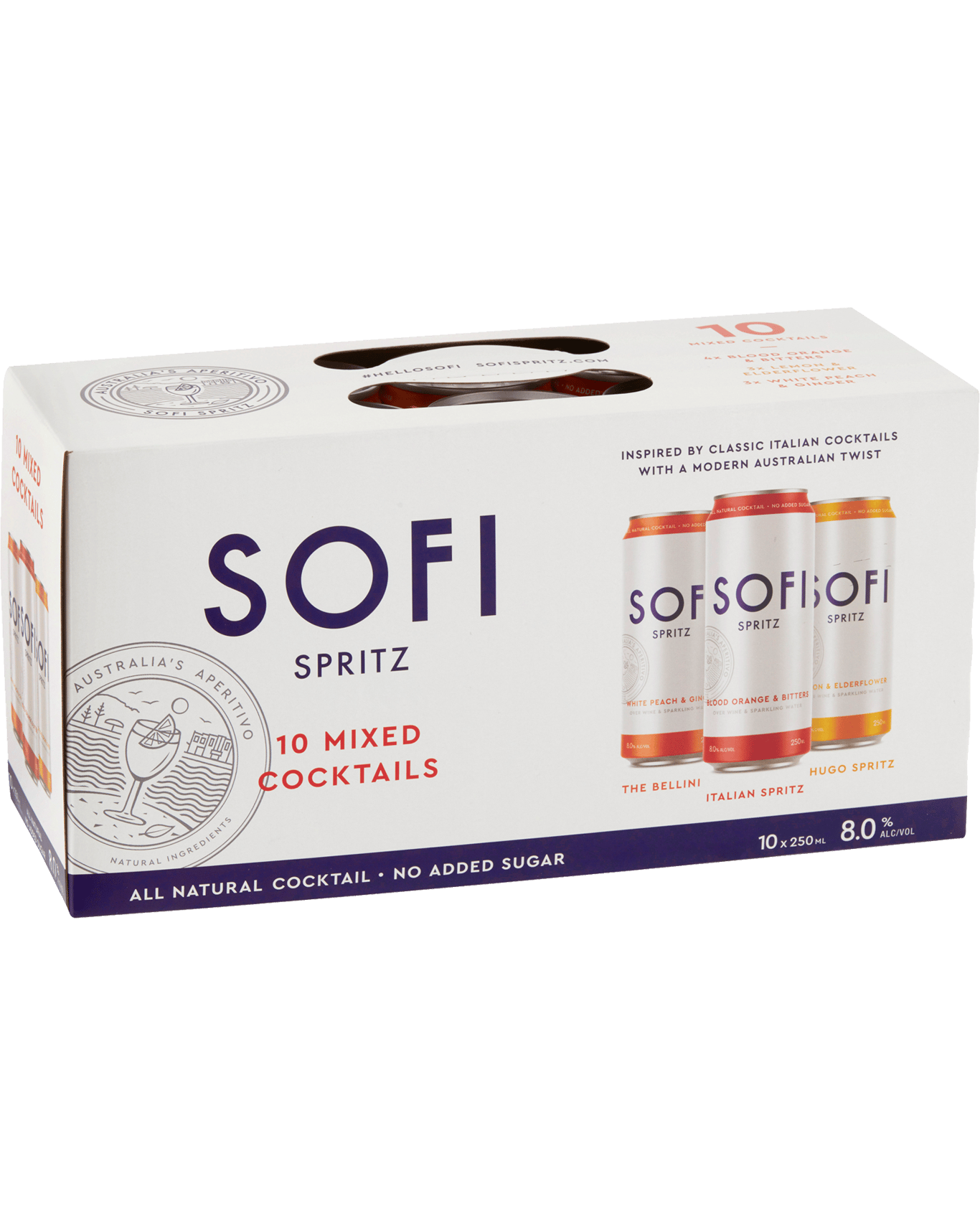 Buy Sofi Spritz Mixed 10 Pack Cans 250ml Online @Lowest Price