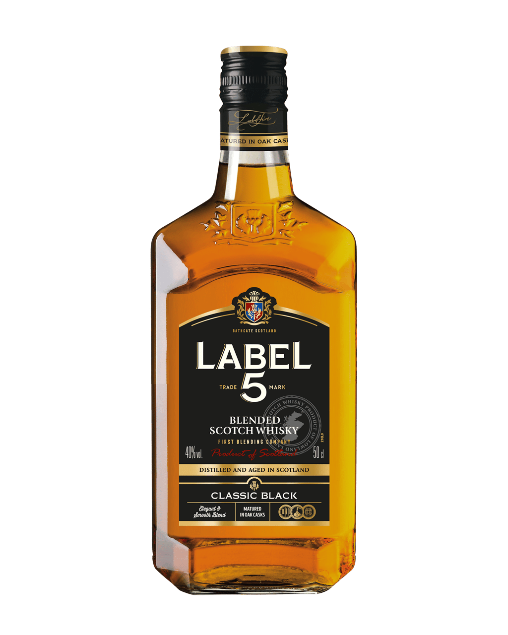Label 5 Classic Black Blended Scotch Whisky 500mL Boozy Label 5 Classic Black Blended Scotch Whisky 500mL Boozy