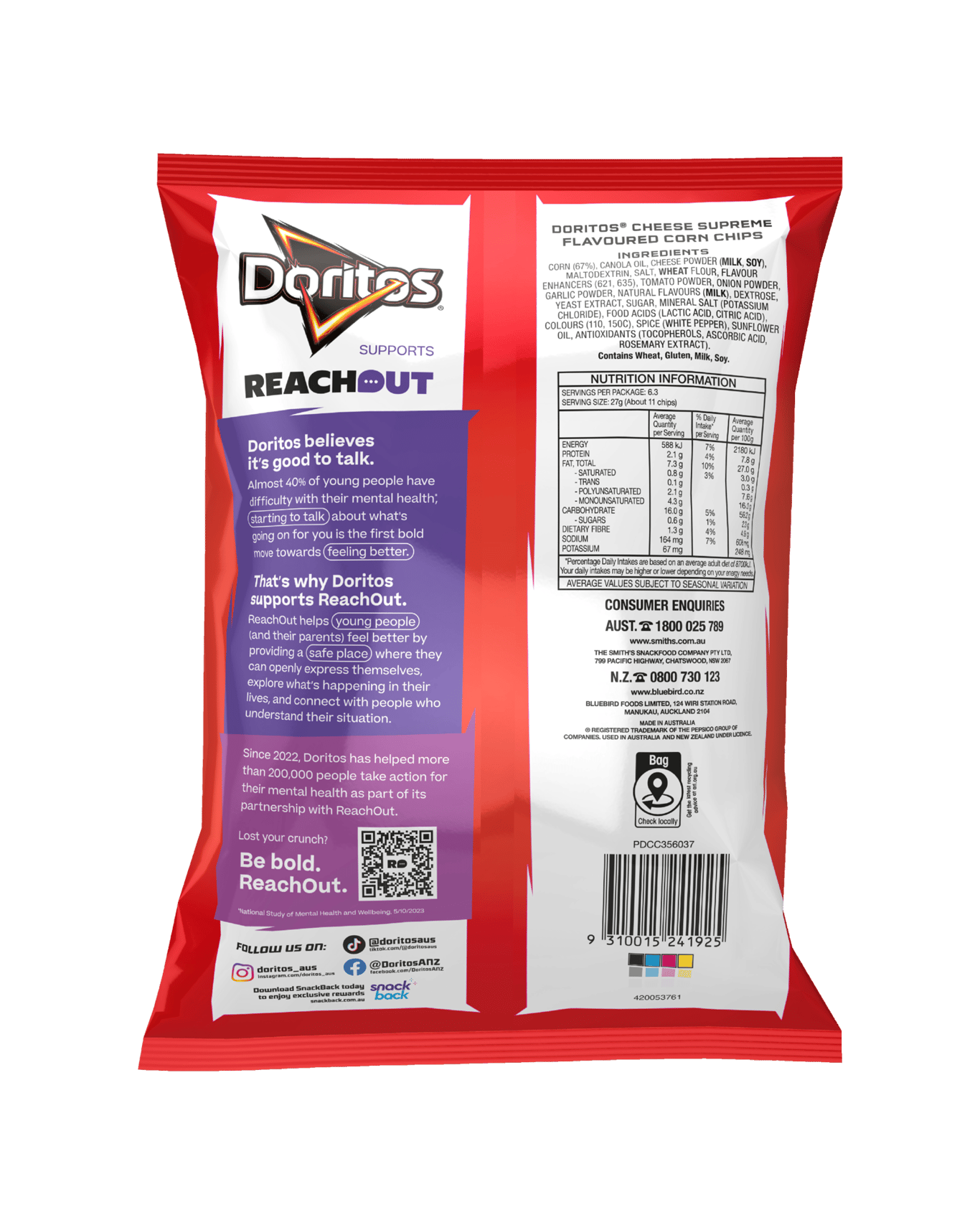 Buy Doritos Corn Chips Cheese Supreme 170g Online @Lowest Price