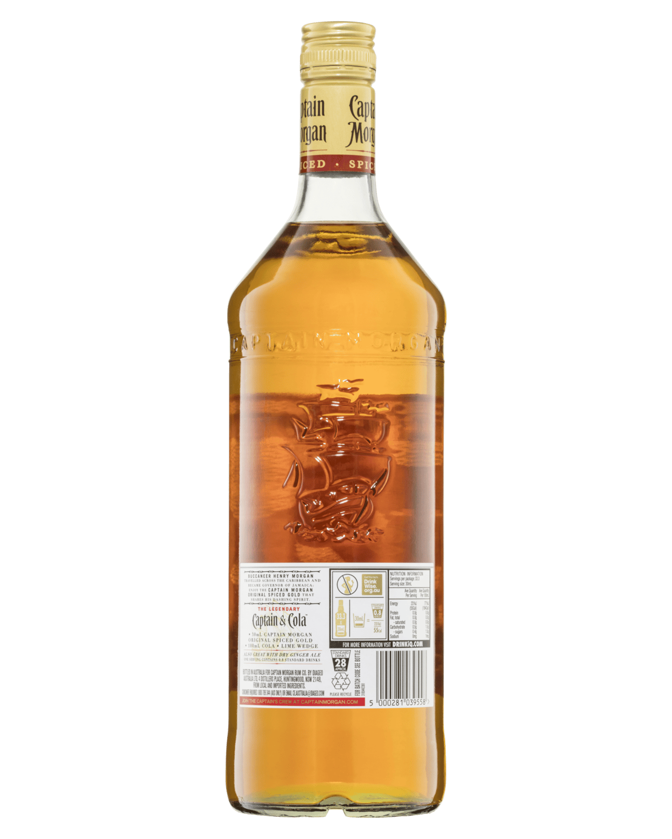 Buy Captain Morgan Original Spiced Gold 1l Online (Low Prices) from Dan ...