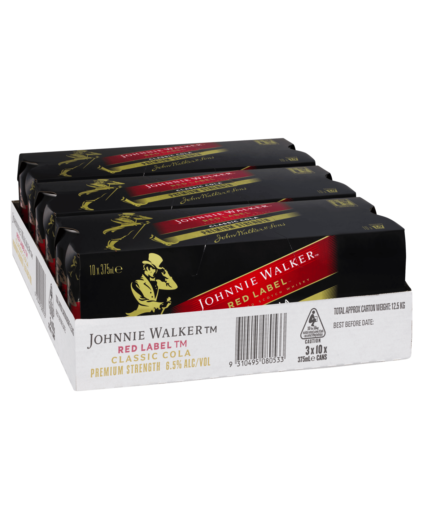 Buy Johnnie Walker Red Label Scotch & Cola Premium Strength Cans 10 ...