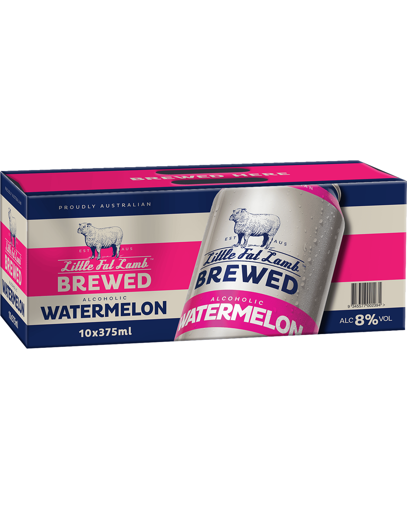Buy Little Fat Lamb Brewed Watermelon Cans 10 Pack 375ml Online @Lowest ...