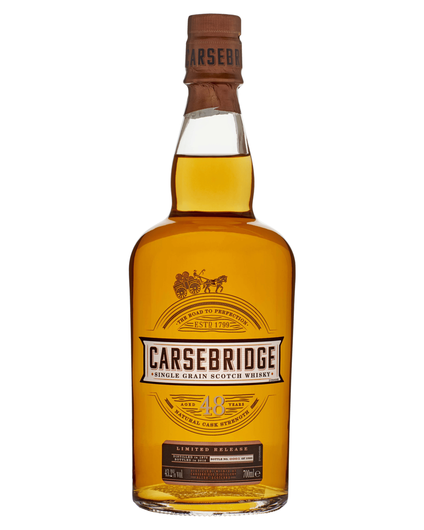 Buy Carsebridge 48 Year Old Single Grain Scotch Whisky 700ml Online ...