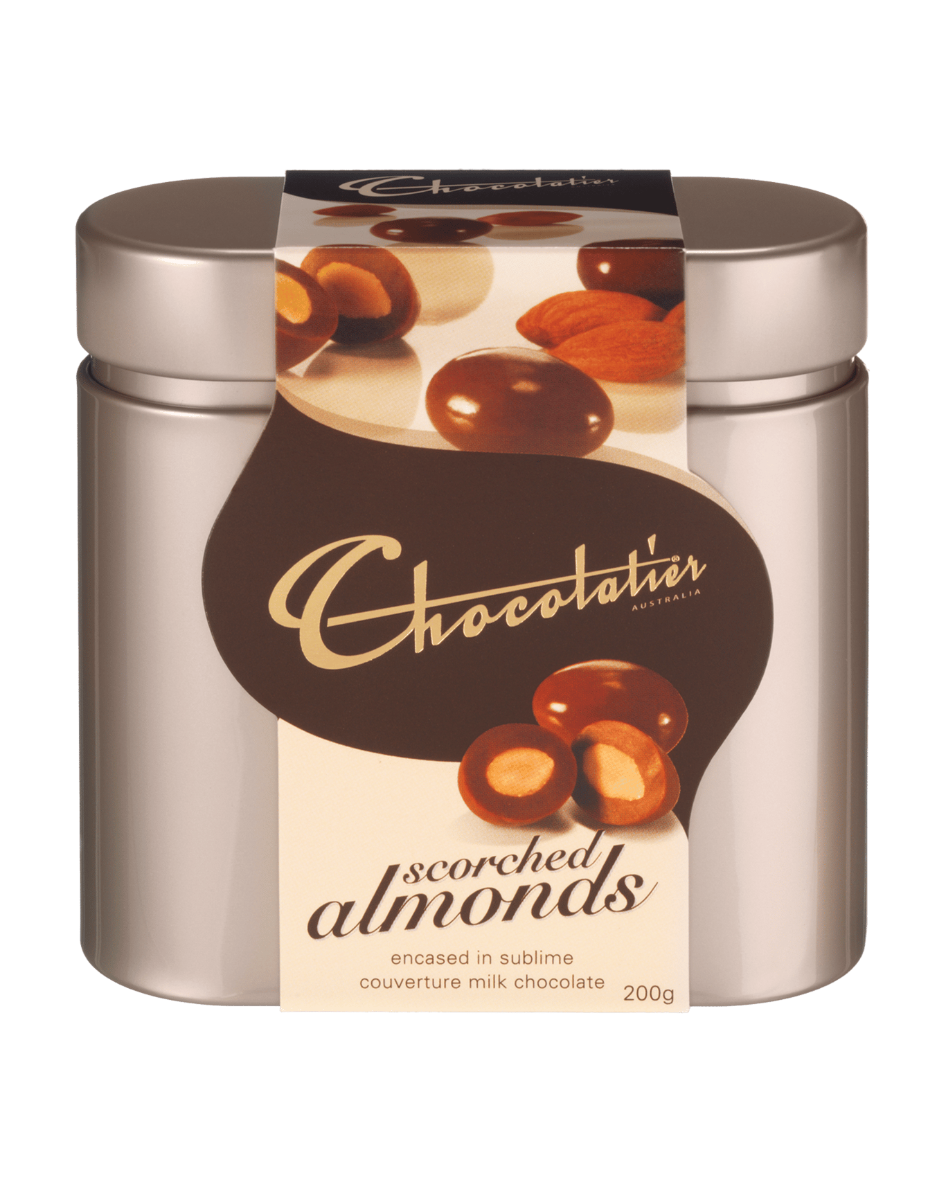 Buy Chocolatier Scorched Almonds Tin 200g Online @Lowest Price