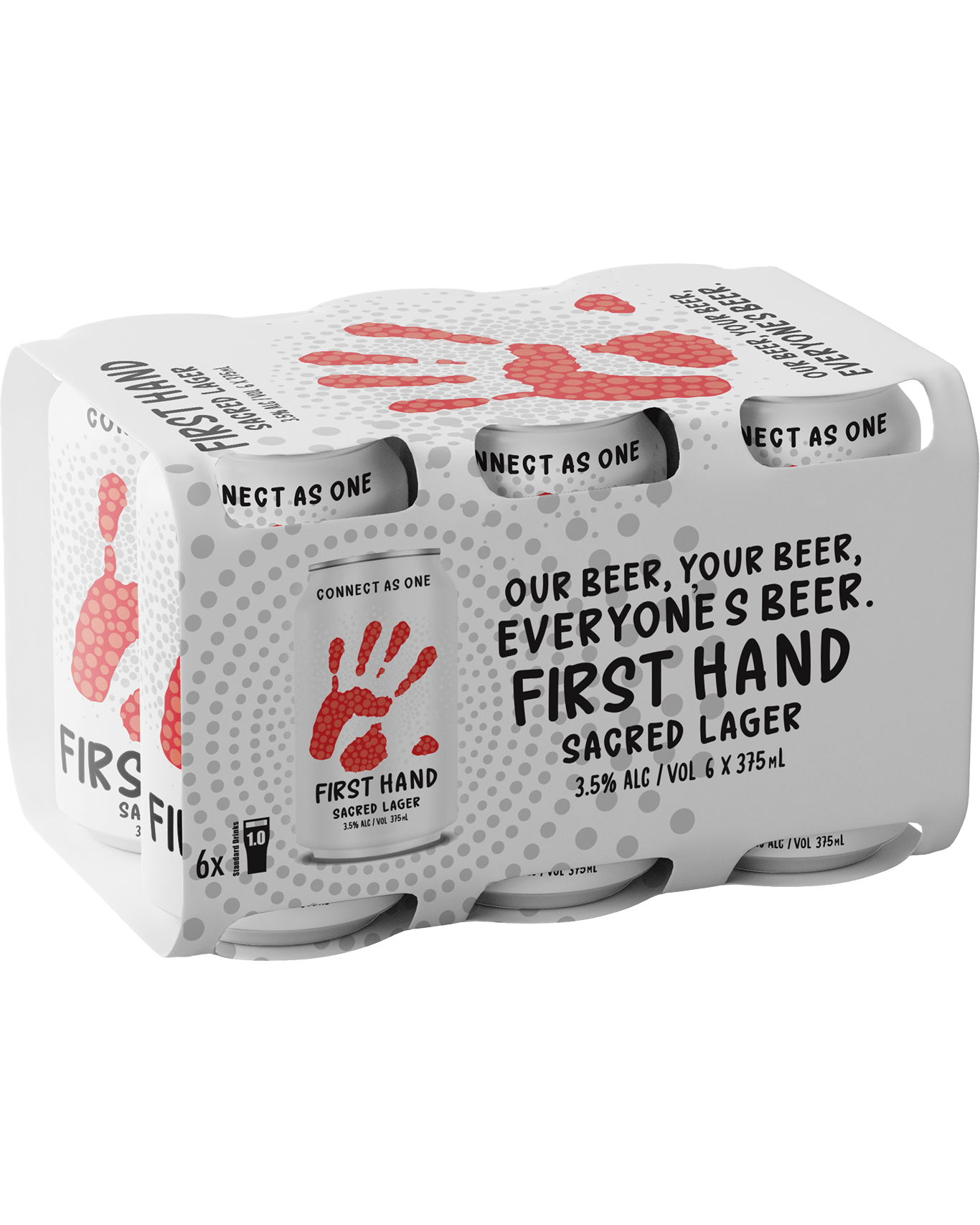 Buy First Hand Beer Sacred Lager Mid Cans 375ml Online @Lowest Price