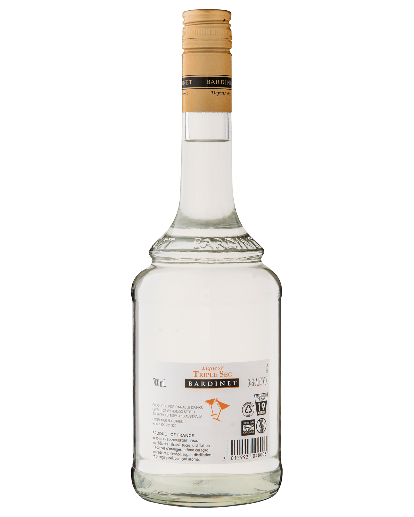 Bardinet Triple Sec 700ml (Unbeatable Prices): Buy Online @Best Deals ...