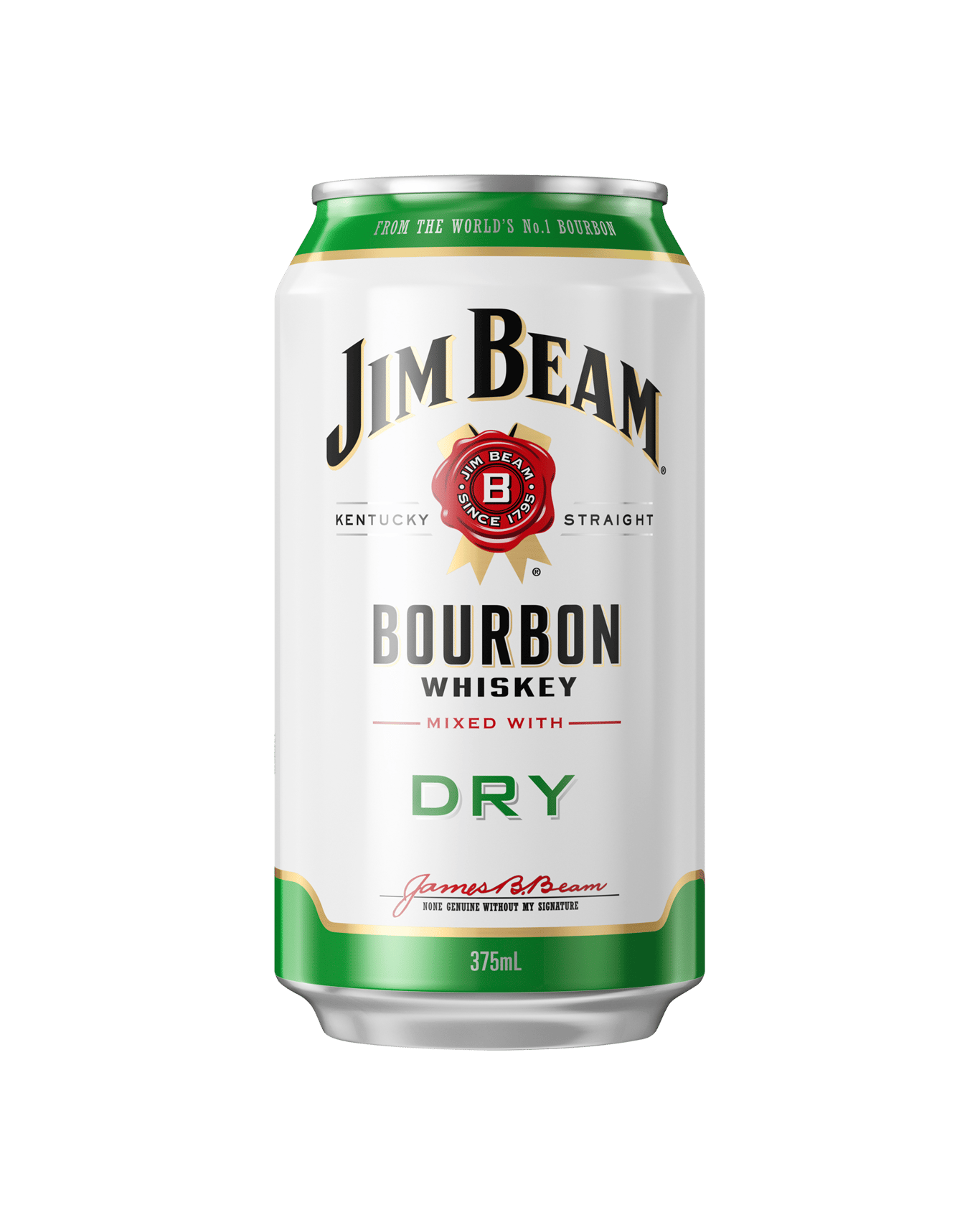 Buy Jim Beam White Label Bourbon & Dry Cans 375ml Online @Lowest Price