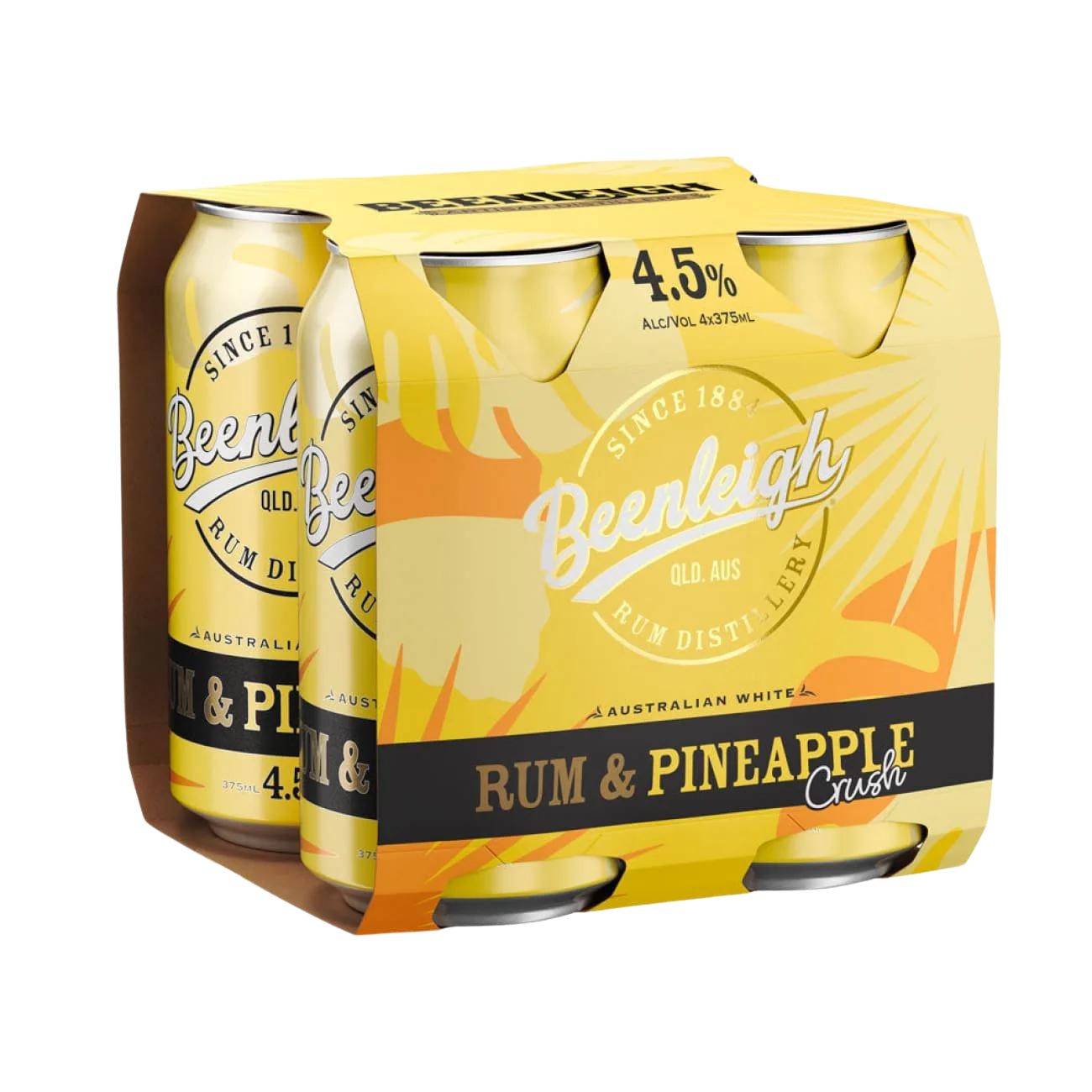 Buy Beenleigh White Rum And Pineapple Crush Cans 375ml Online @Lowest Price