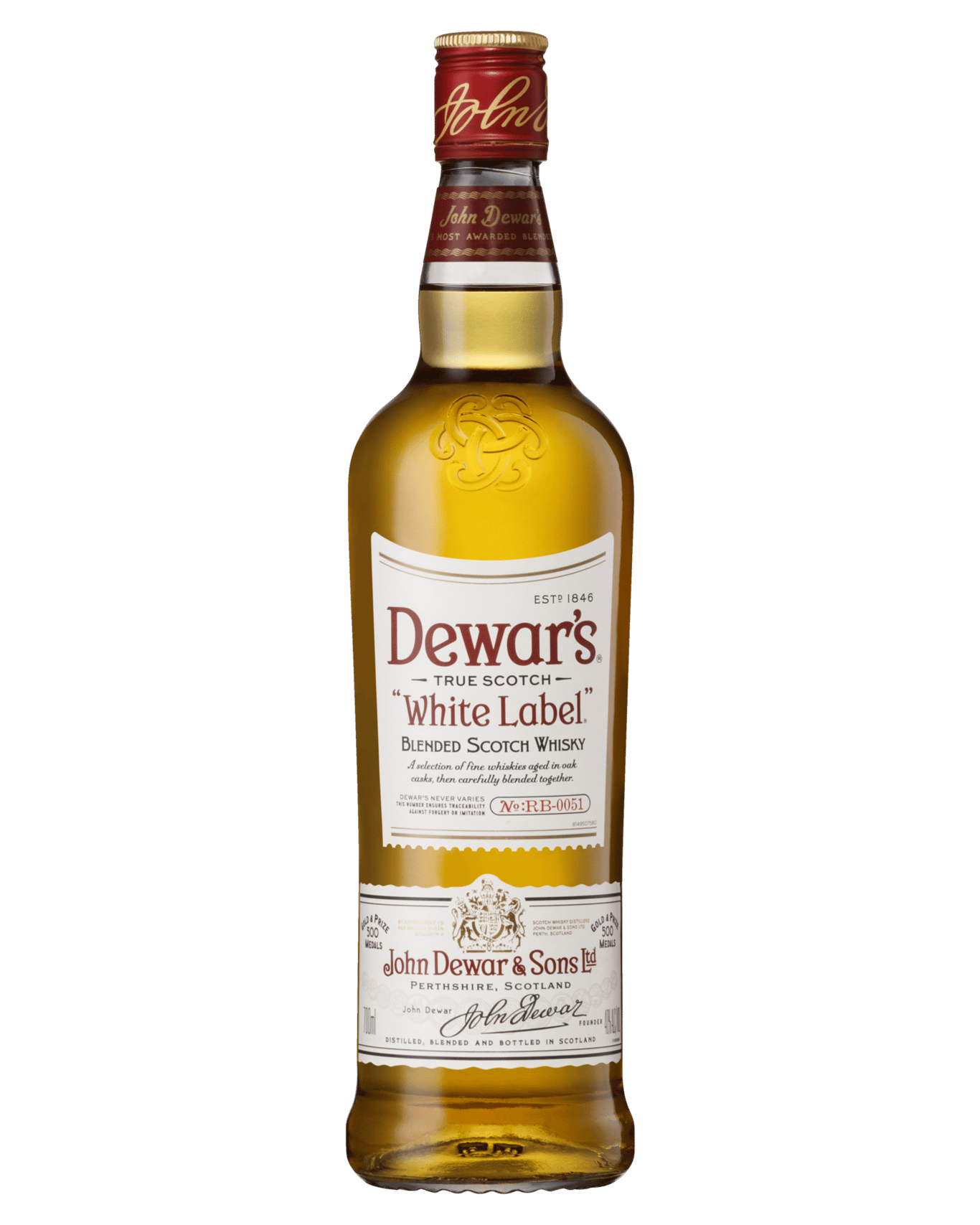 Buy Dewar's White Label Blended Scotch Whisky 700ml Online @Lowest Price