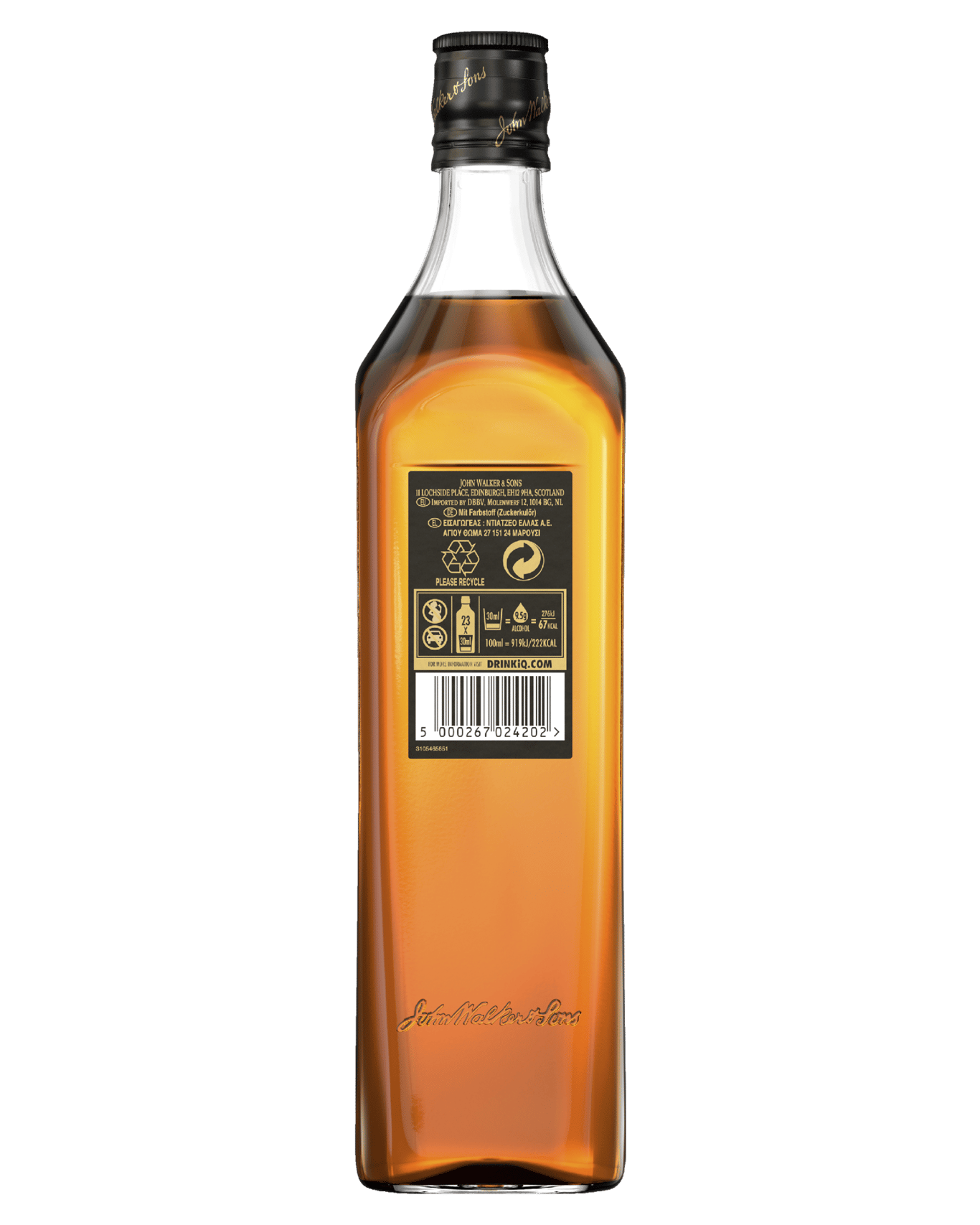 Buy Johnnie Walker Black Label 12 Year Old Blended Scotch Whisky 700ml ...