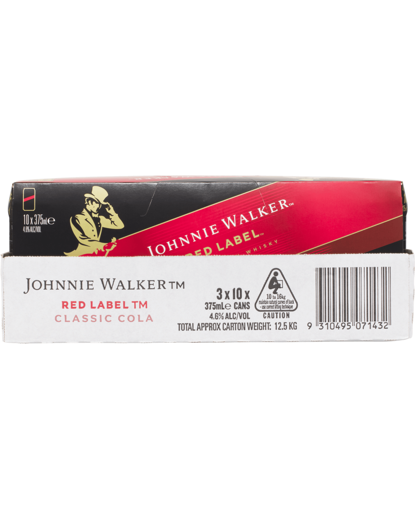Buy Johnnie Walker Red Label & Cola 10 Pack Cans 375ml Online @Lowest Price