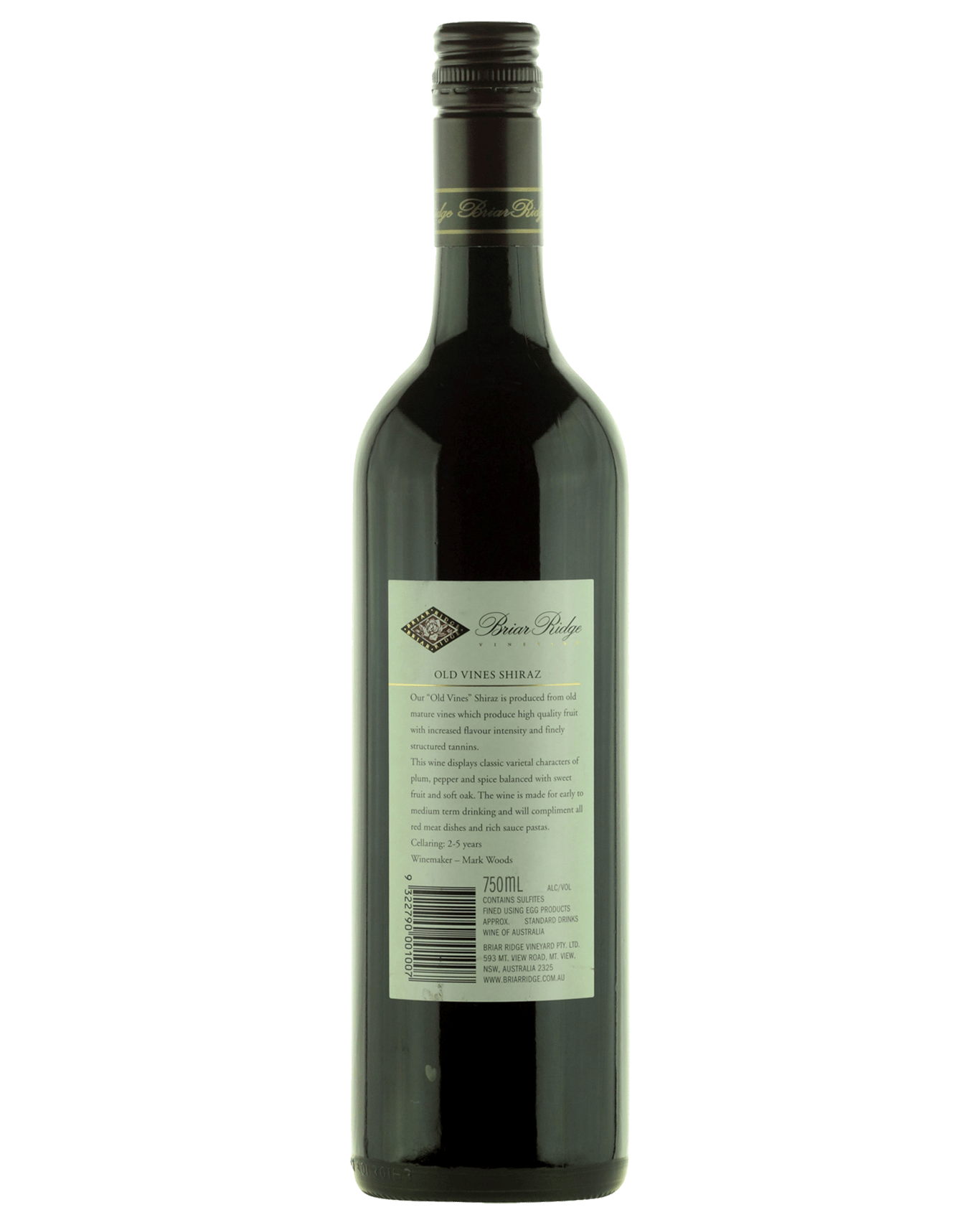 Buy Briar Ridge Old Vine Shiraz Online @Lowest Price