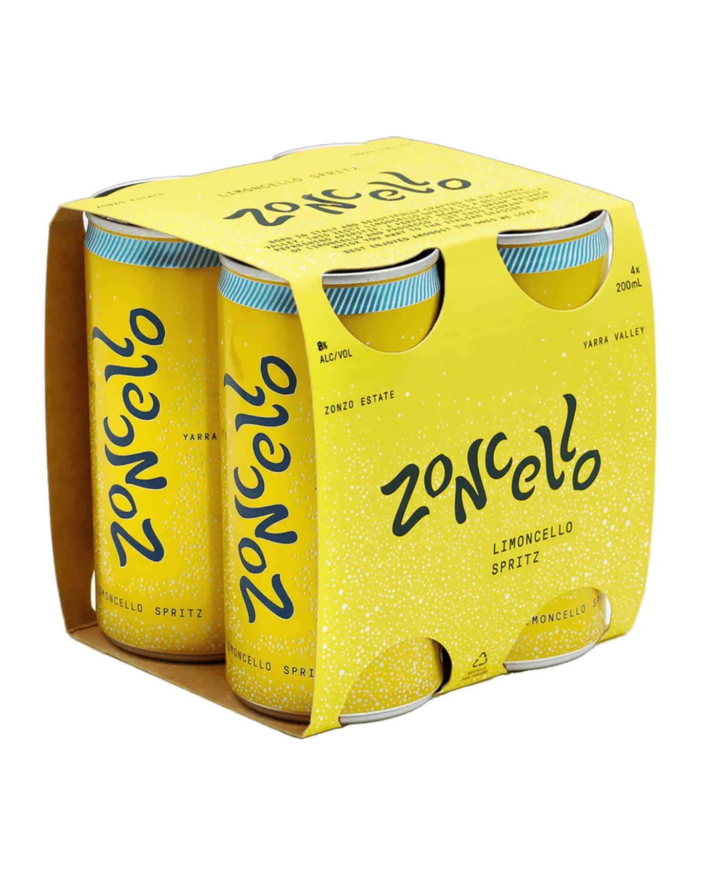 Buy Zonzo Estate Zoncello Limoncello Spritz Cans 200ml Online (Low ...