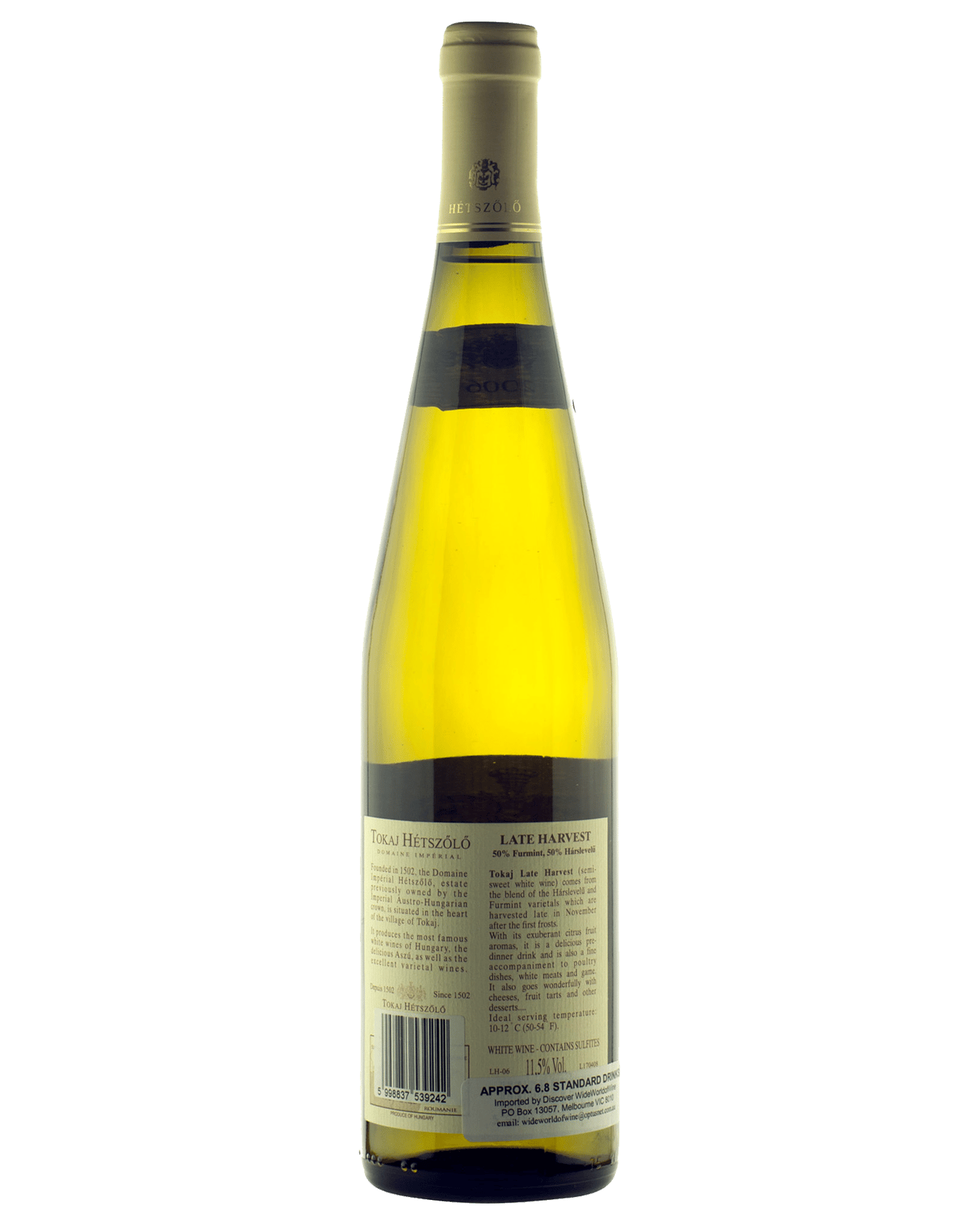 Buy Hetszolo Tokaj Late Harvest Online @Lowest Price