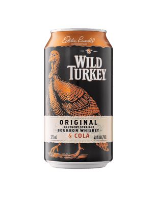 Buy Wild Turkey Bourbon & Cola Cans 10 Pack 375mL | Dan Murphy's Delivers