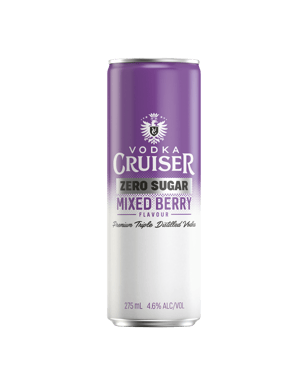 Buy Vodka Cruiser Zero Sugar Mixed Berry Cans 275ml Online @Lowest Price