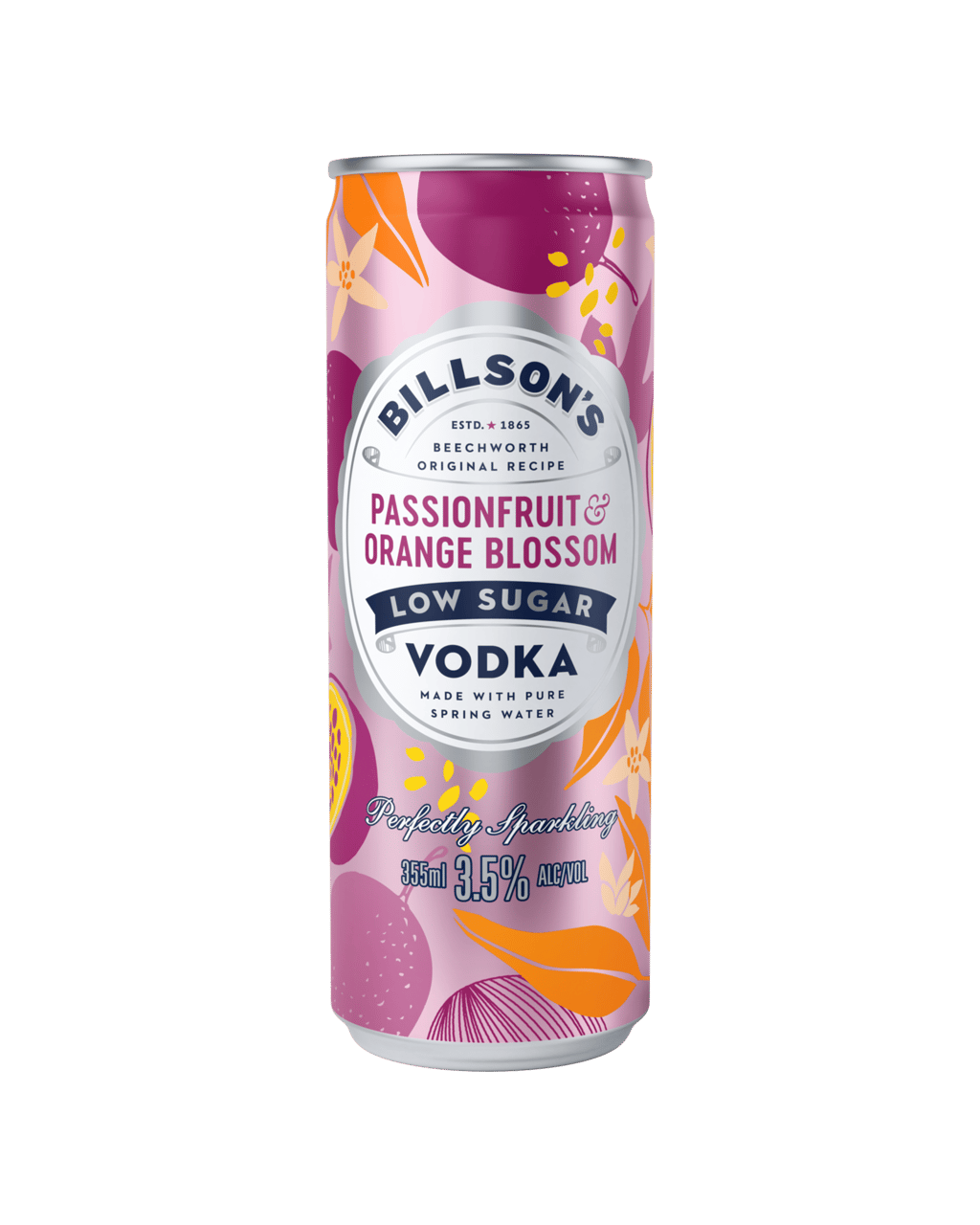 Buy Billson's Vodka & Passionfruit & Orange Blossom Low Sugar Cans ...