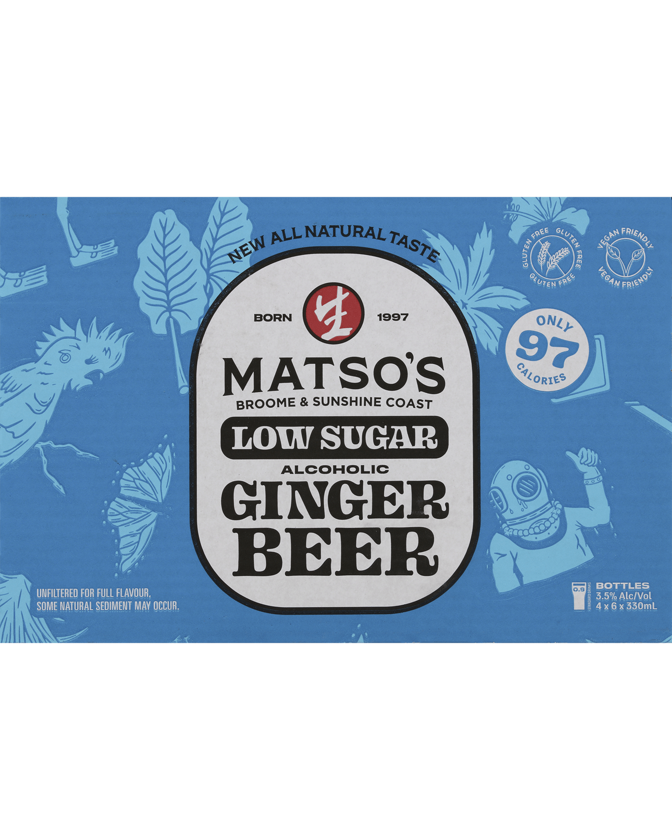 Buy Matso's Lower Sugar Ginger Beer Bottles 330ml Online @Lowest Price