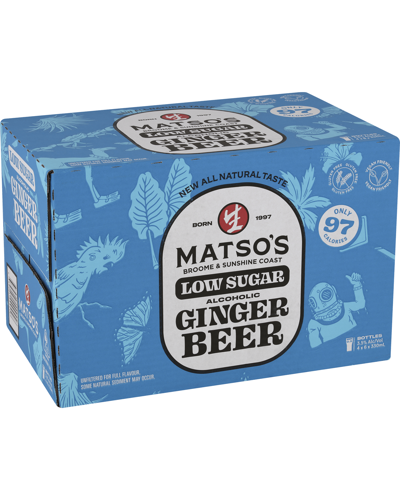 Buy Matso's Lower Sugar Ginger Beer Bottles 330ml Online @Lowest Price